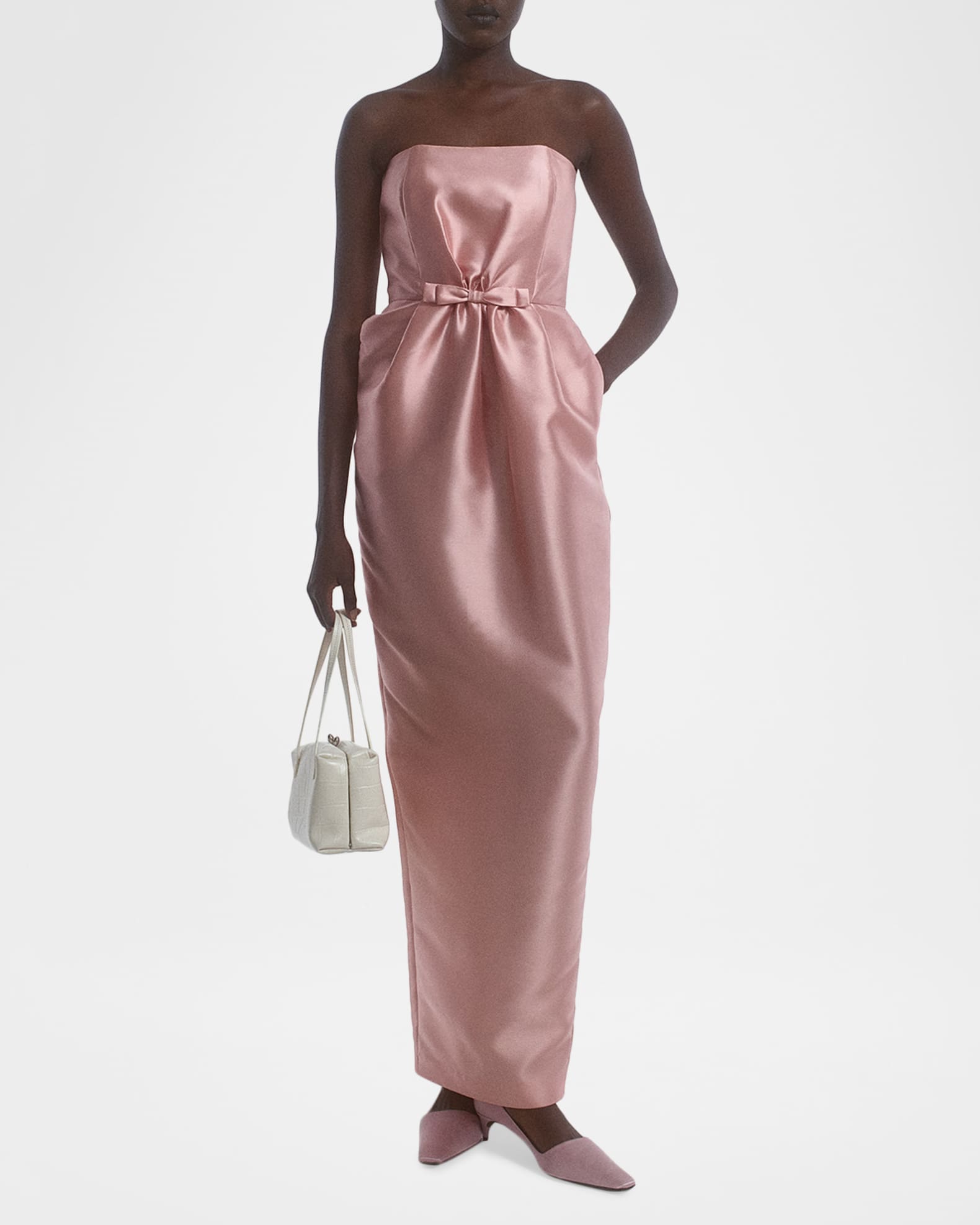 BERNADETTE Lenette Bow Strapless Gown | Neiman Marcus