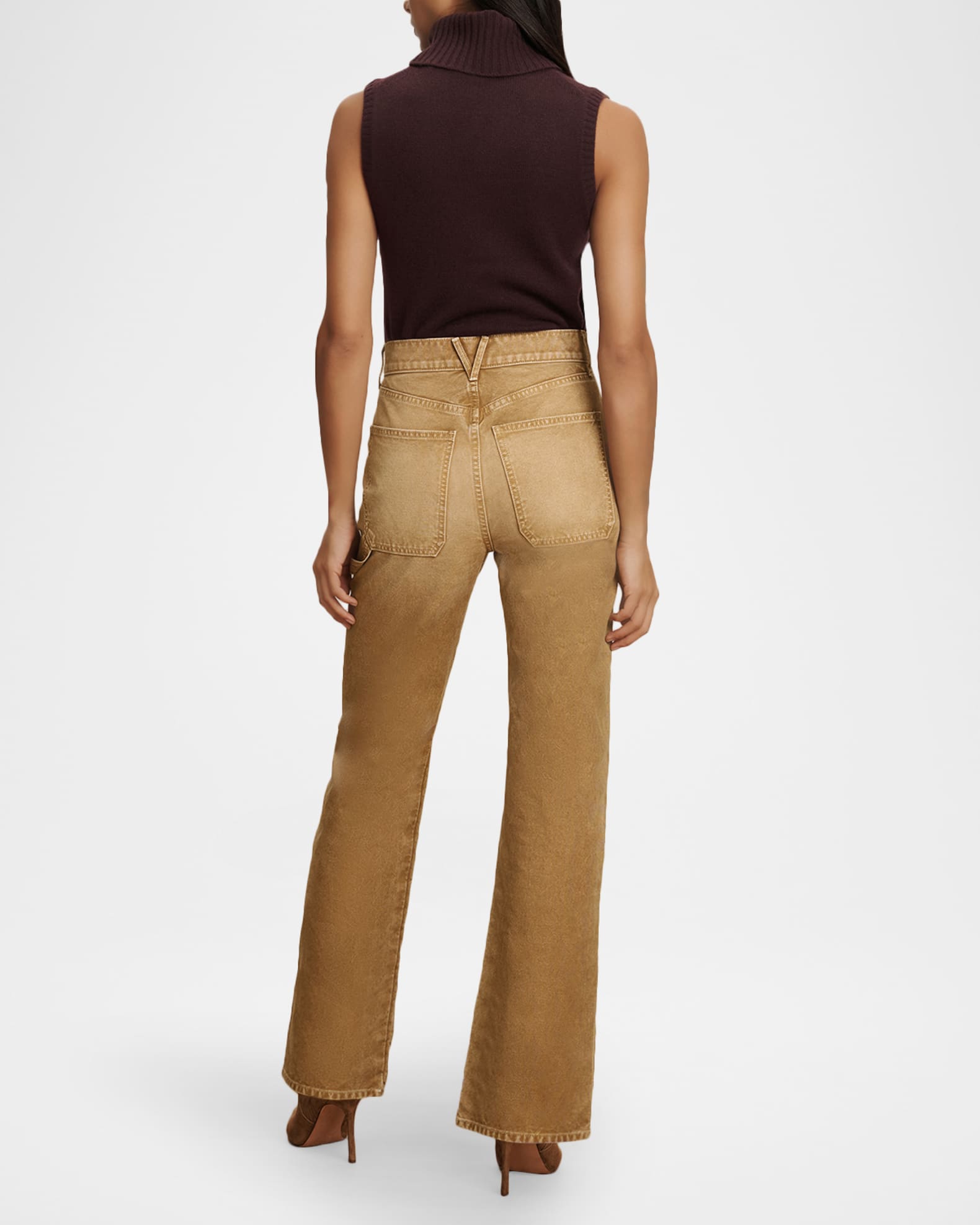 Veronica Beard Dylan High-Rise Straight Ankle Jeans | Neiman Marcus