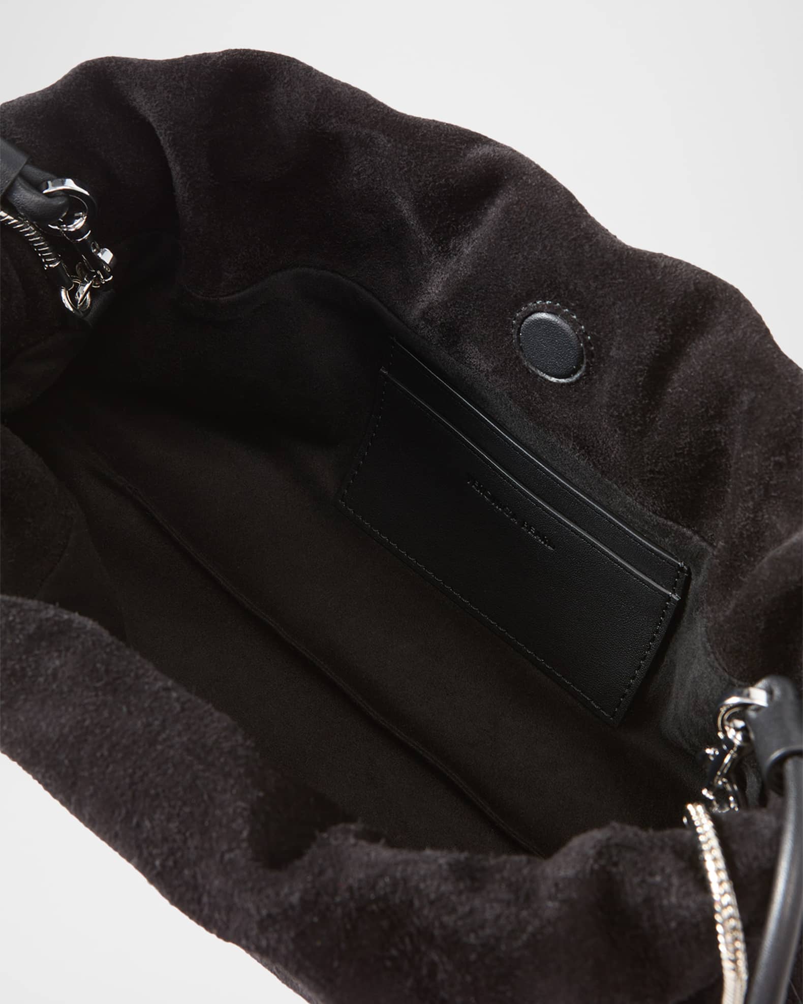 Veronica Beard Small Crystal-Studded Suede Clutch Bag | Neiman Marcus