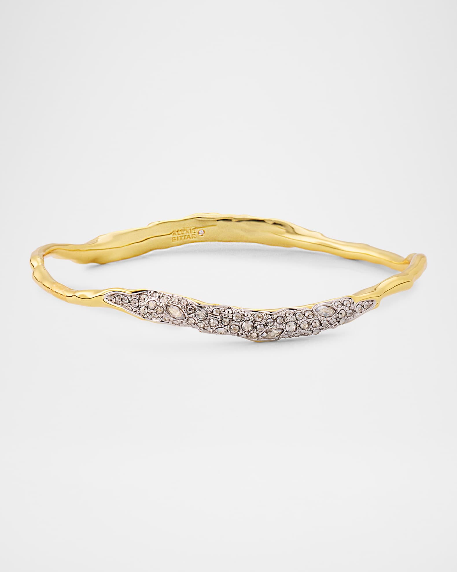 gold crystal bangle