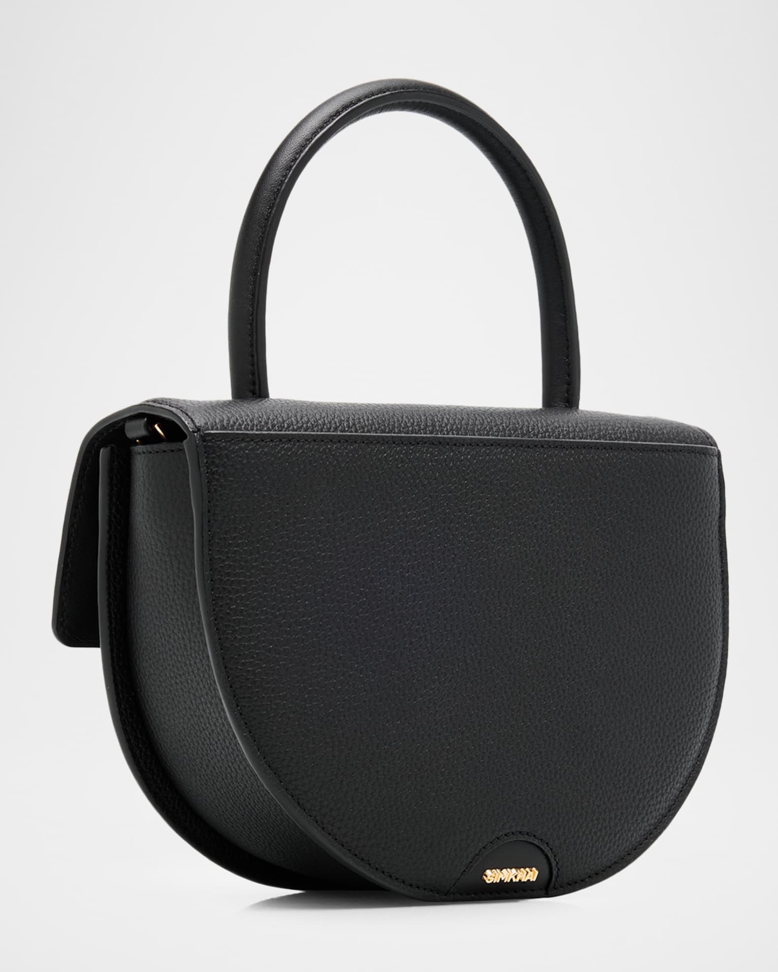 SIMKHAI Roan Half-Moon Leather Crossbody Bag | Neiman Marcus