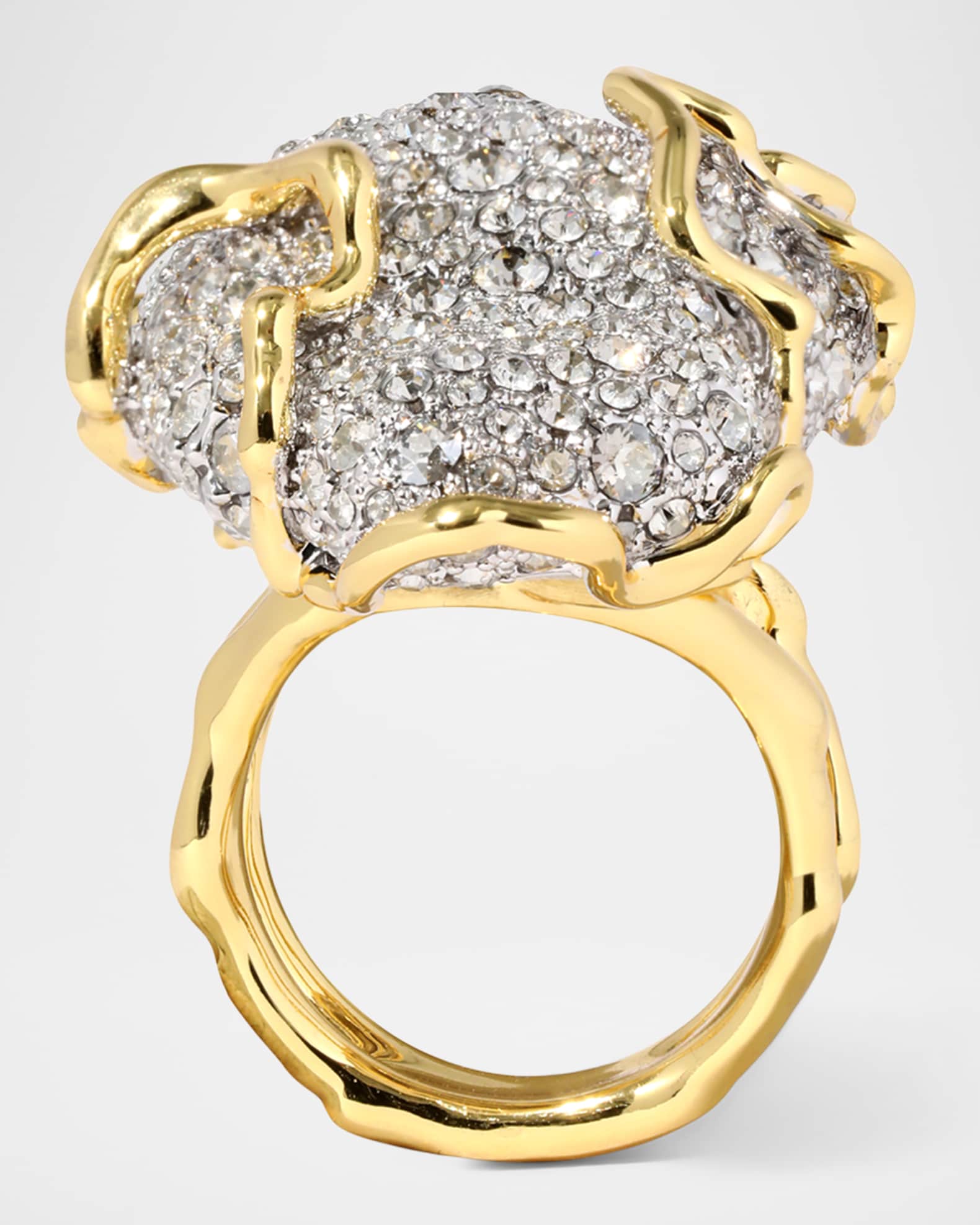 Alexis Bittar Solanales Large Crystal Pave Geode Ring | Neiman Marcus