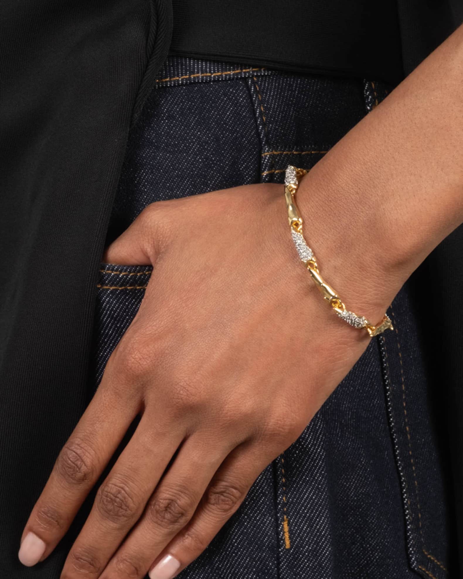 Alexis Bittar Solanales Crystal Linked Spear Bracelet | Neiman Marcus