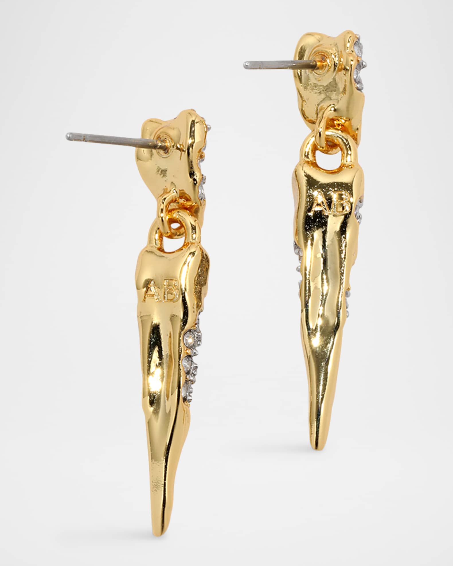 Alexis Bittar Solanales Crystal Spear Drop Earrings | Neiman Marcus