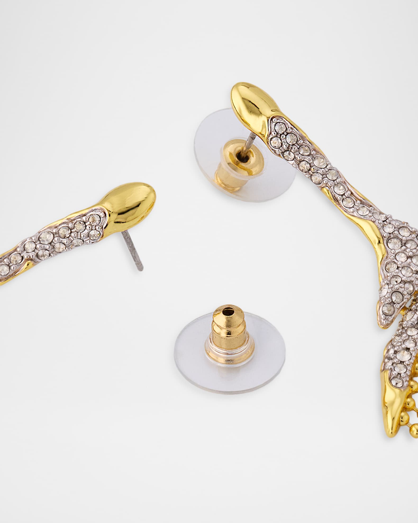 Alexis Bittar Solanales Crystal Fringe Chandelier Earrings | Neiman Marcus