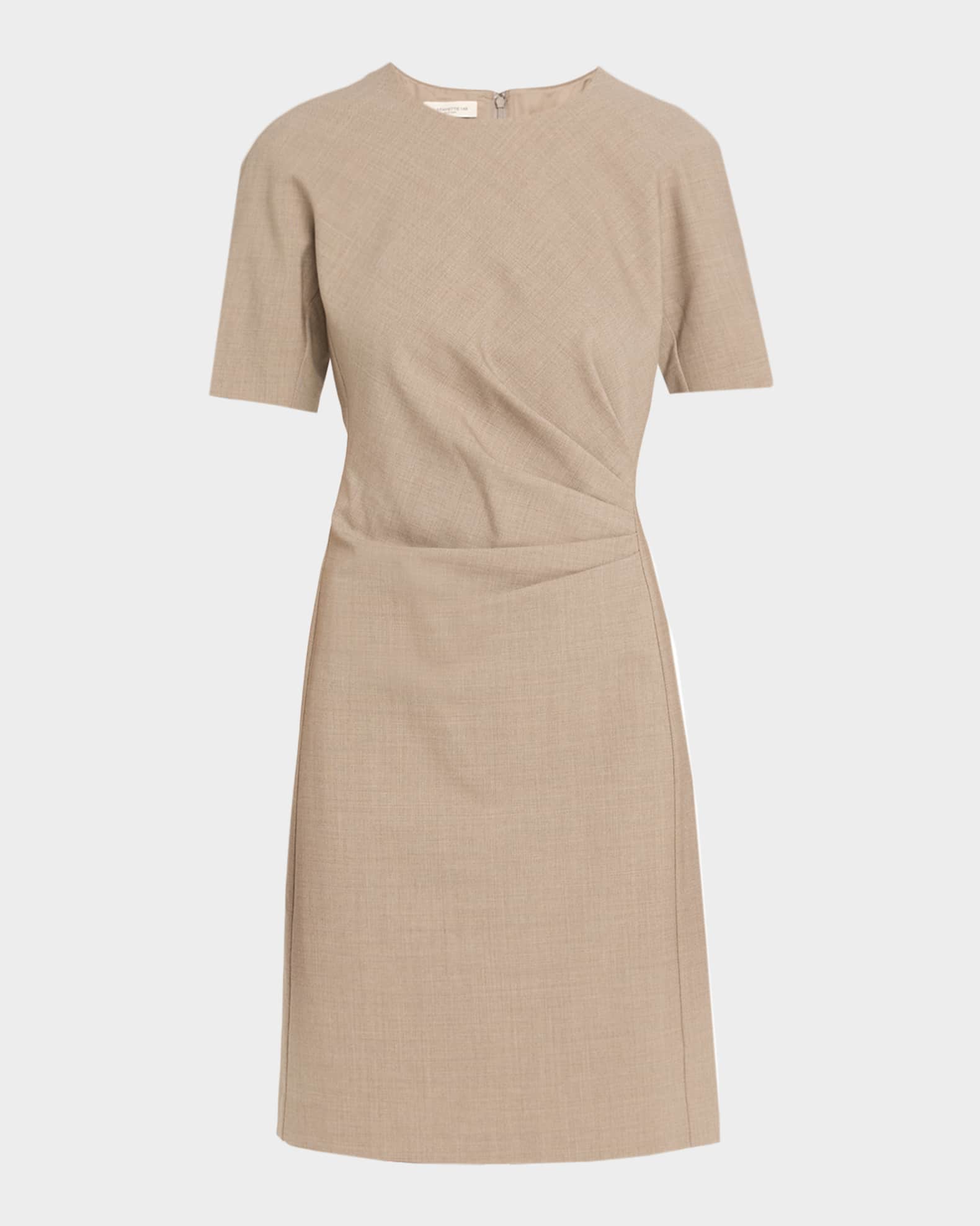 Lafayette 148 New York Pleated Wool Canvas Dress | Neiman Marcus