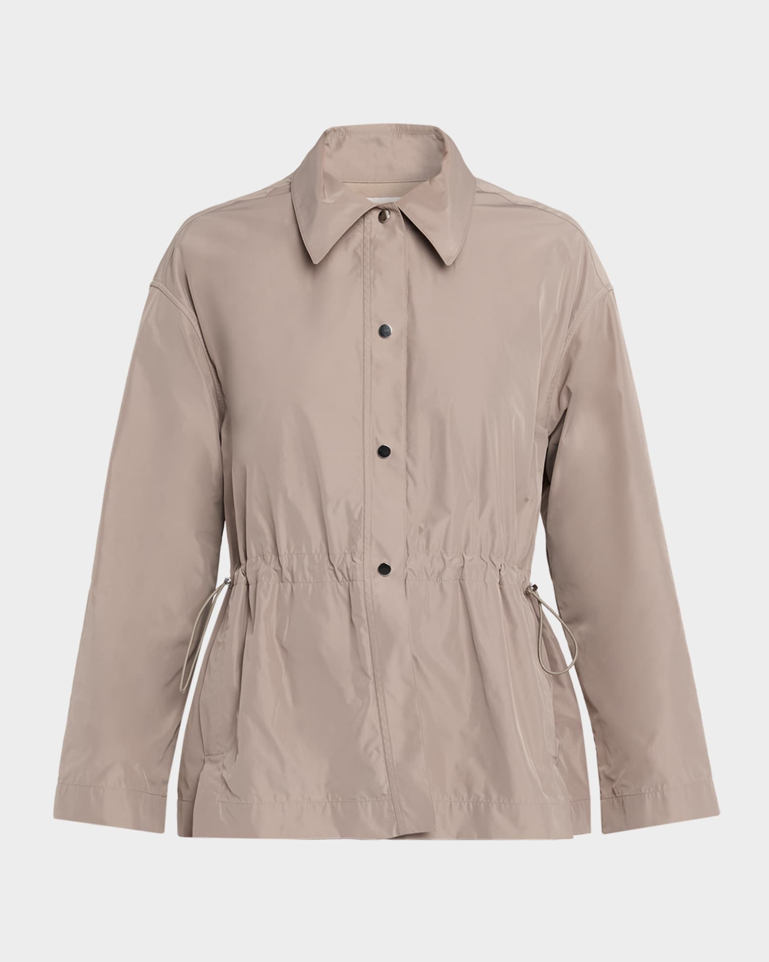 Lafayette 148 New York Drawcord Technical Twill Jacket | Neiman Marcus