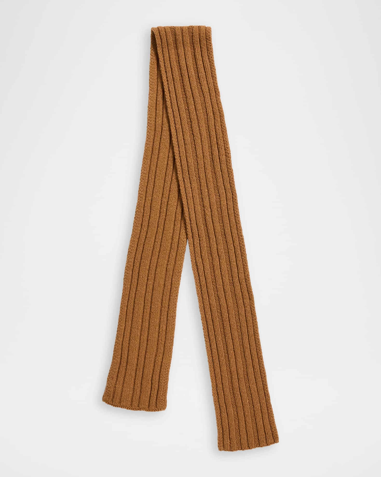 THE ROW Amos Wool Rib Scarf | Neiman Marcus