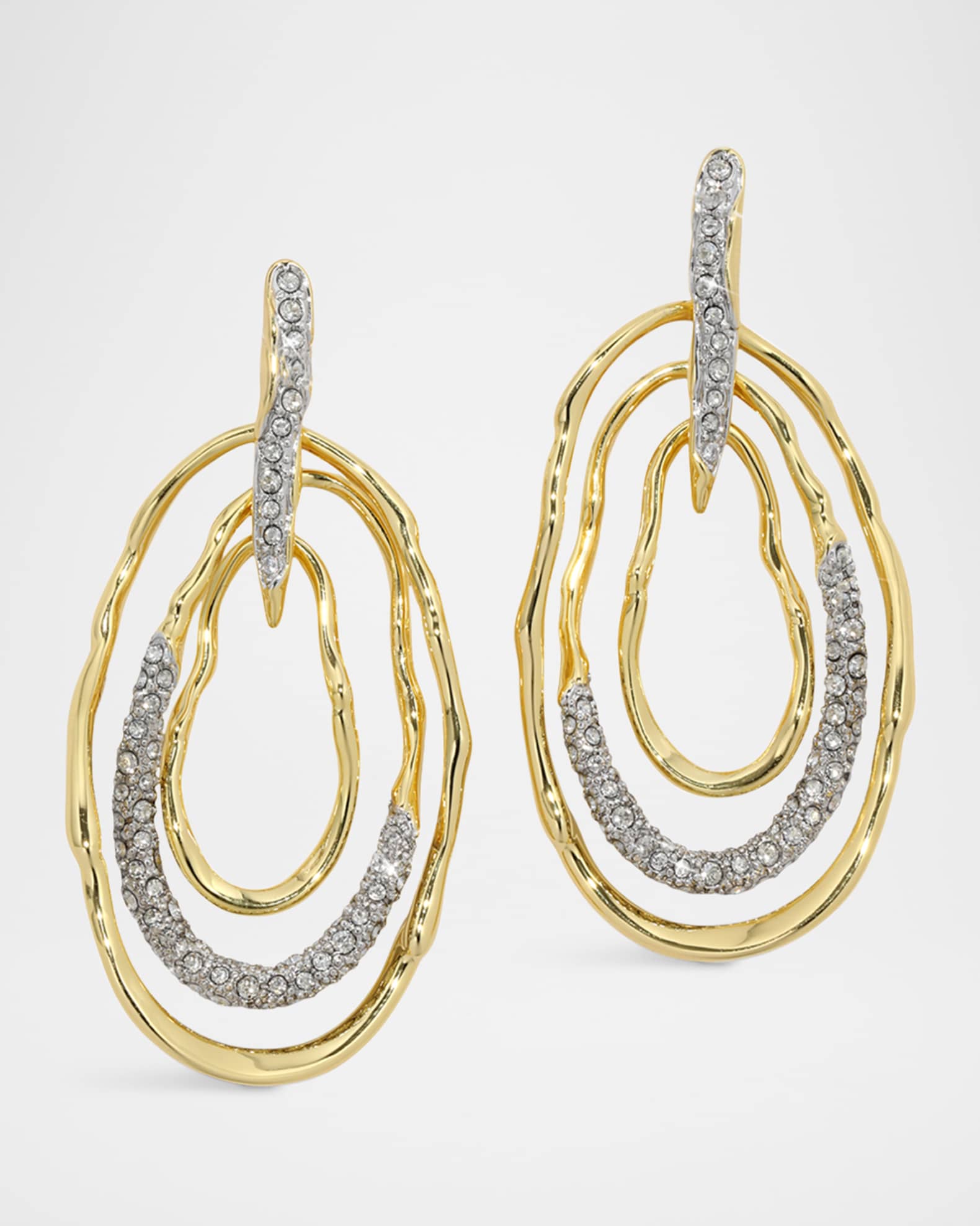 Alexis Bittar Solanales Crystal Pave Mobile Post Earrings | Neiman Marcus