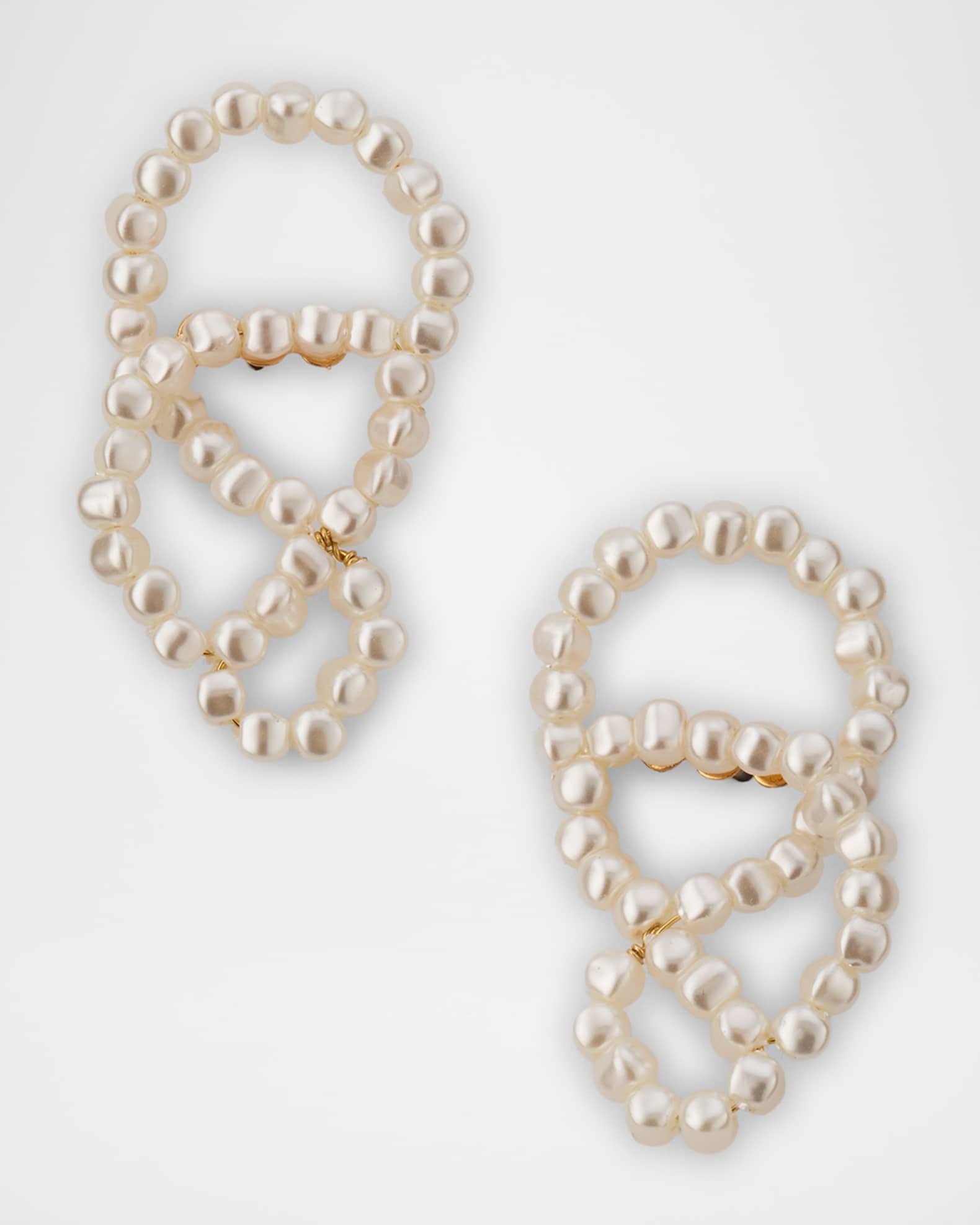 Lele Sadoughi Pearly Loop Earrings | Neiman Marcus