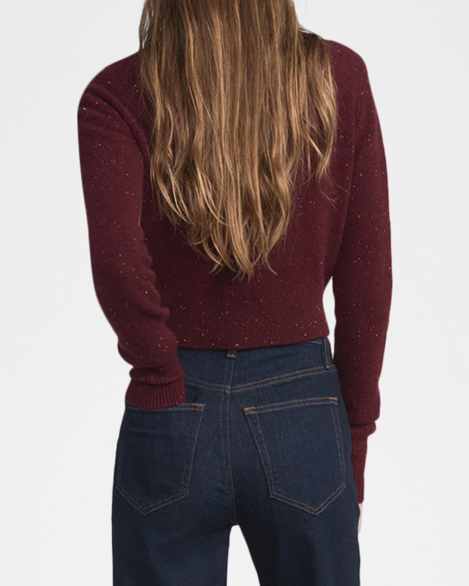 FRAME The Cashmere Fleck Turtleneck | Neiman Marcus