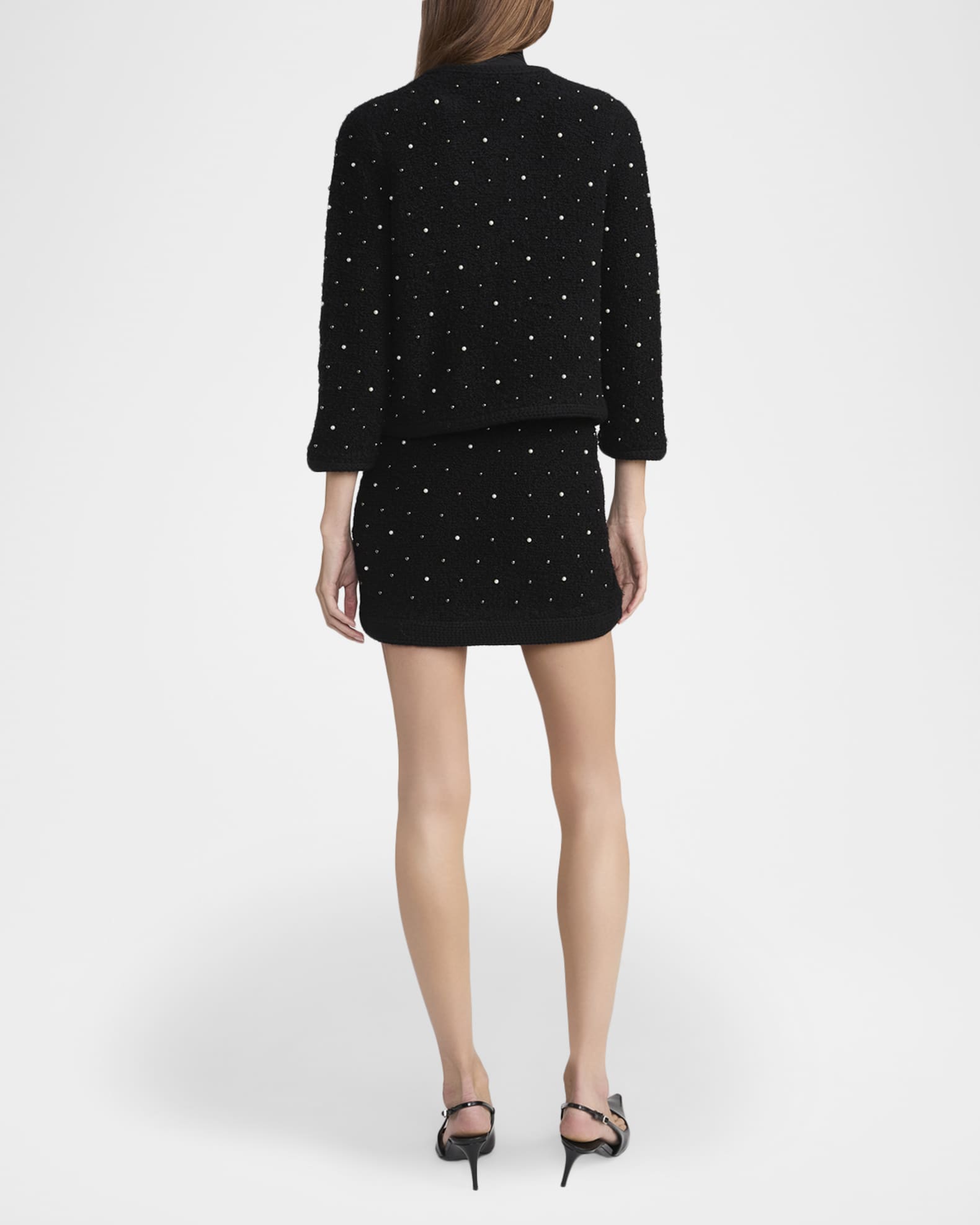 FRAME The Embellished Mini Skirt | Neiman Marcus