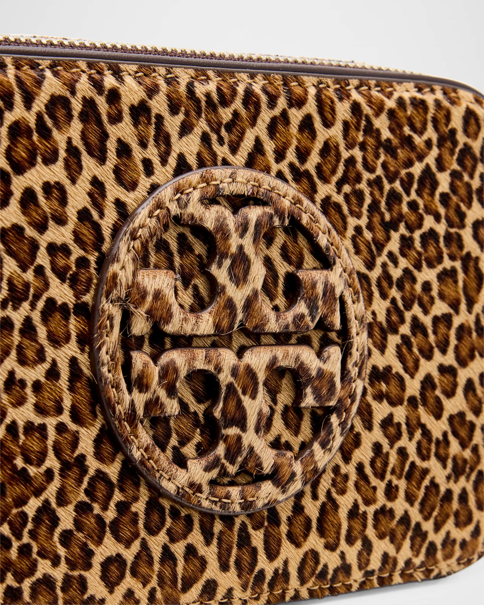 Tory Burch Miller Leopard-Print Calf Hair Crossbody Bag | Neiman Marcus