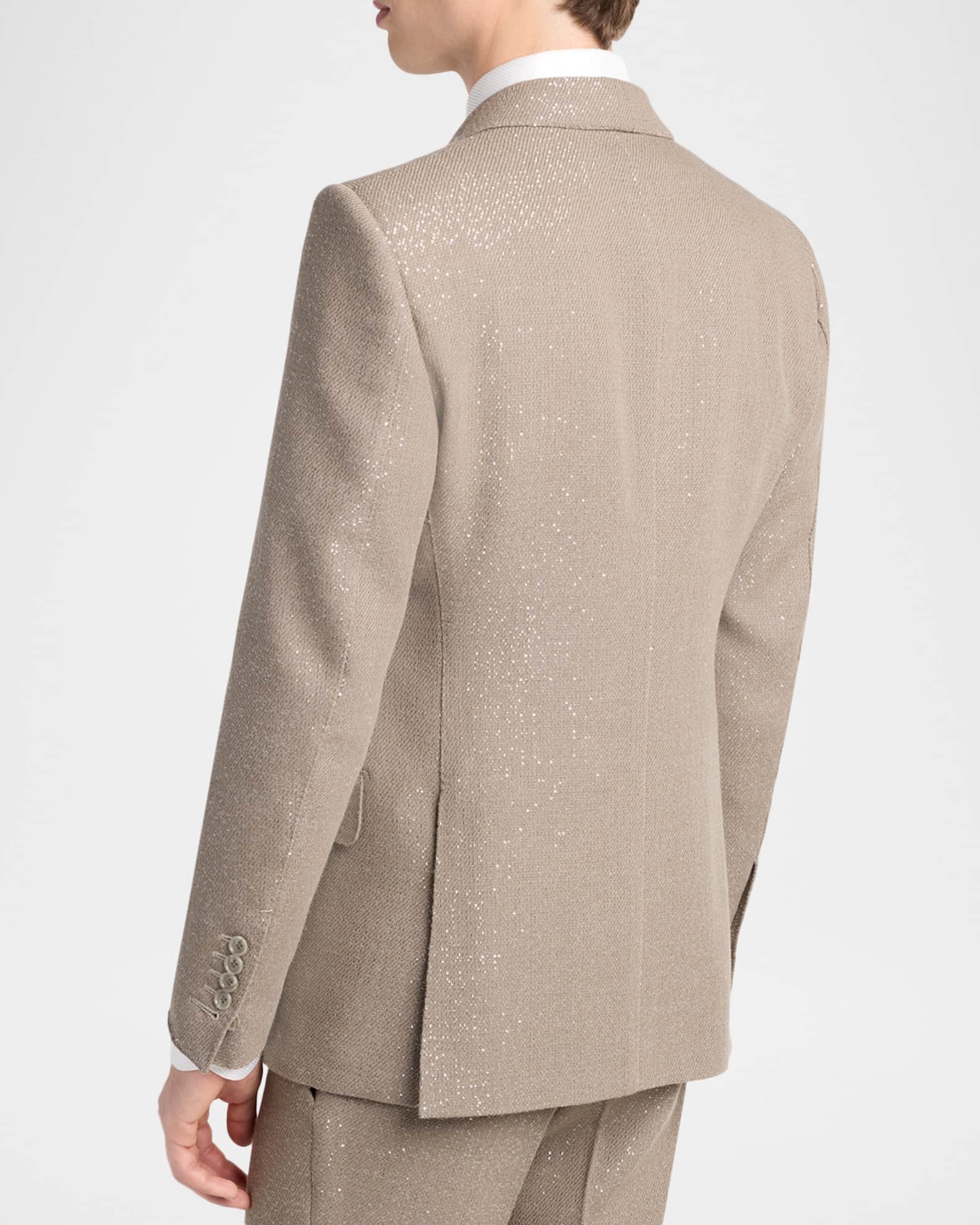 TOM FORD Men's Sequin Boucle Peak Lapel Sport Coat | Neiman Marcus