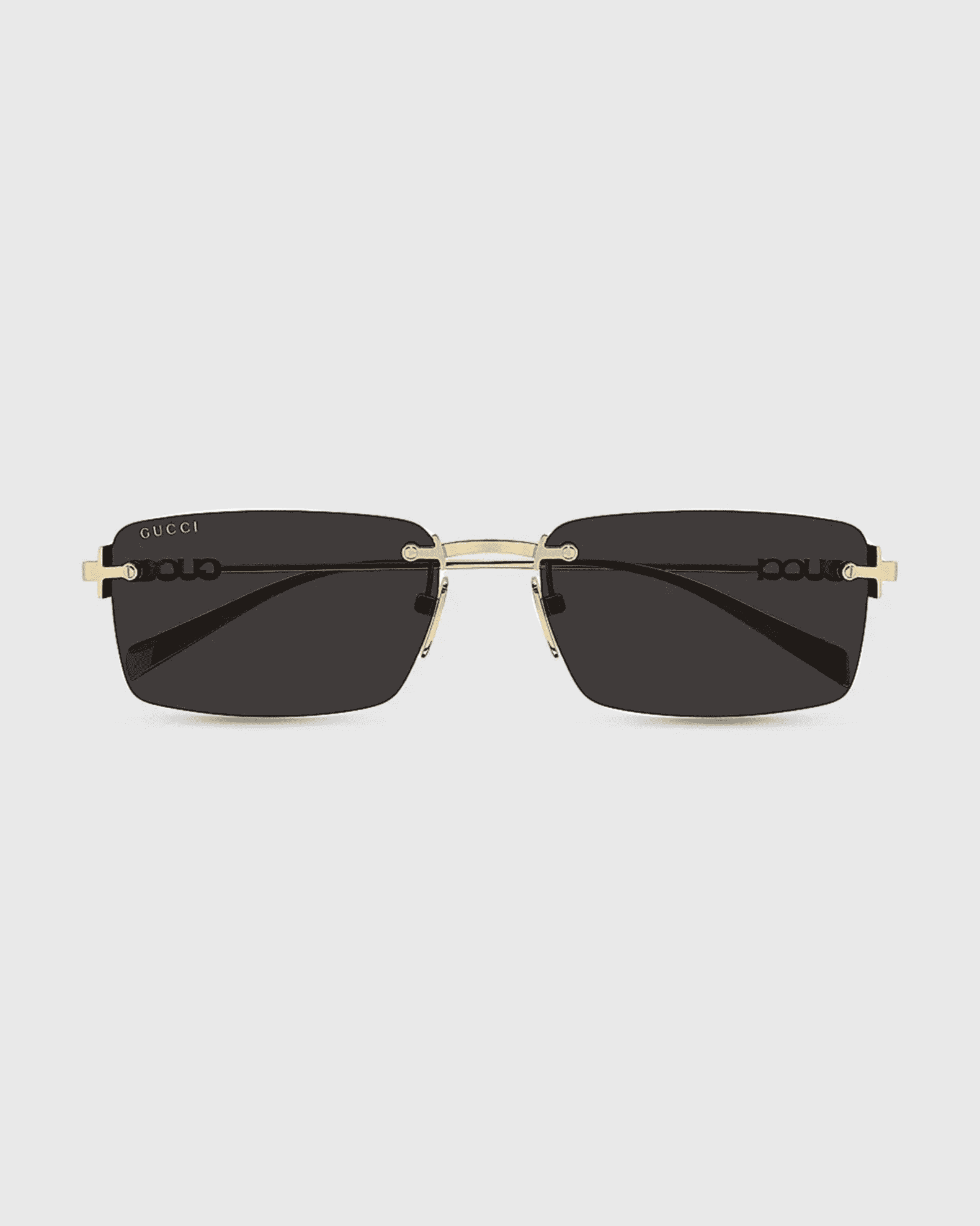 Gucci Gucci Block 56mm Rimless Rectangular Metal Sunglasses | Neiman Marcus