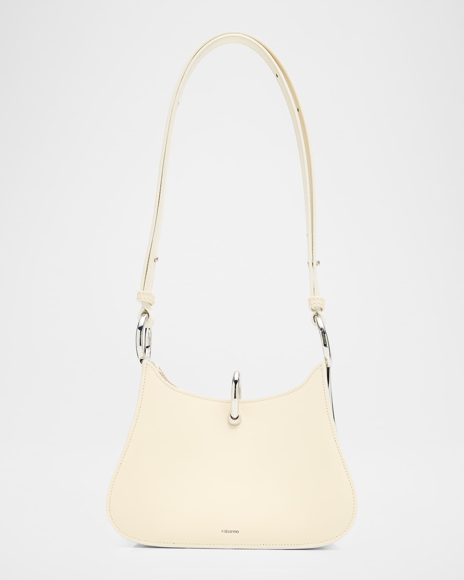 Rabanne Ring Small Leather Shoulder Bag | Neiman Marcus