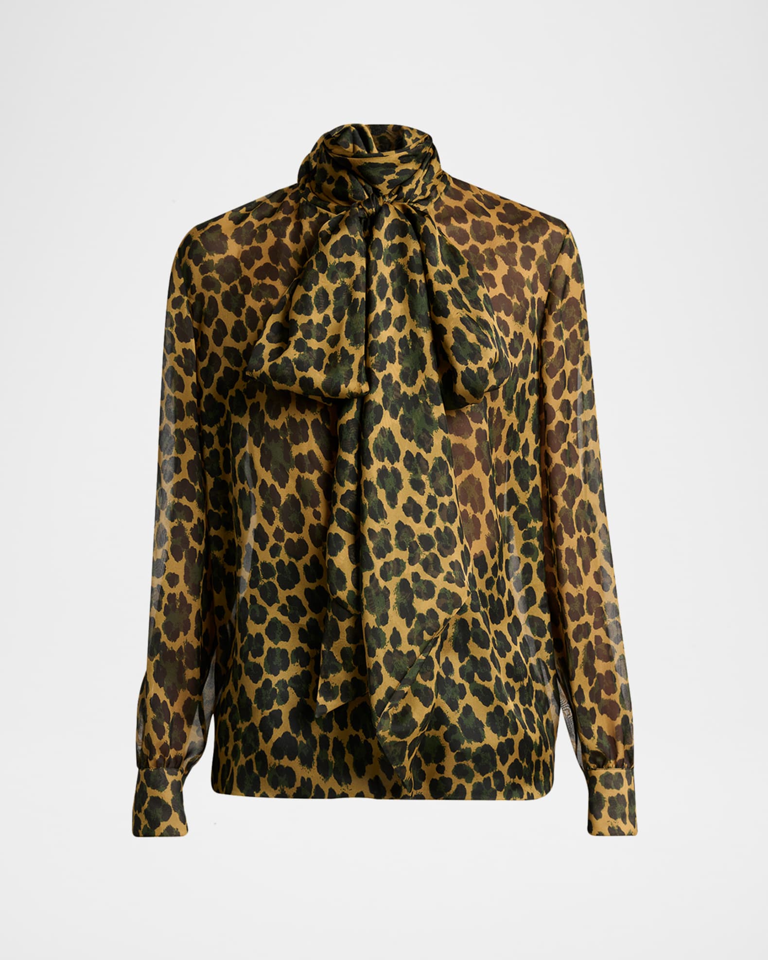 leopard print silk