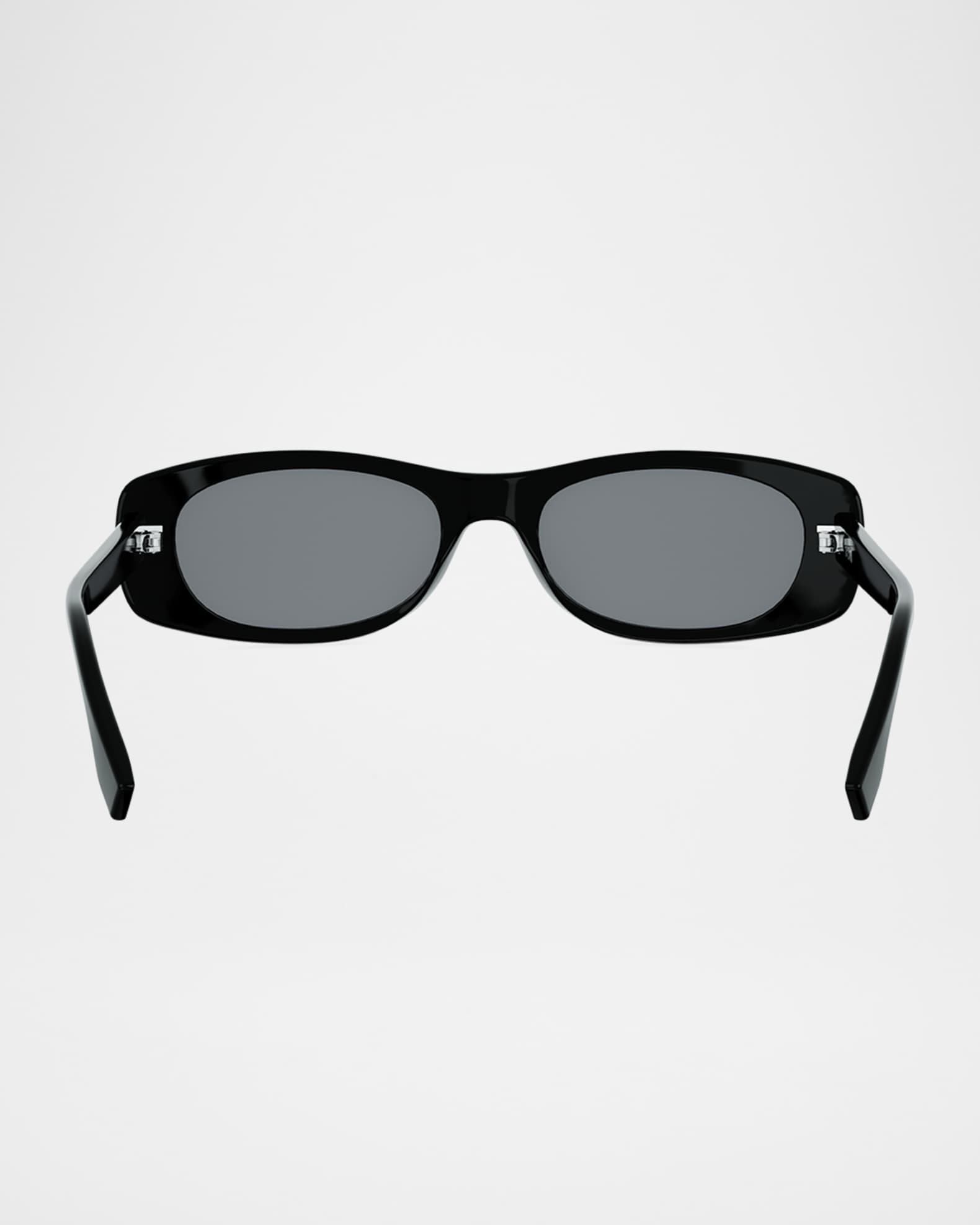 Fendi FF 53mm Squared Oval Sunglasses | Neiman Marcus