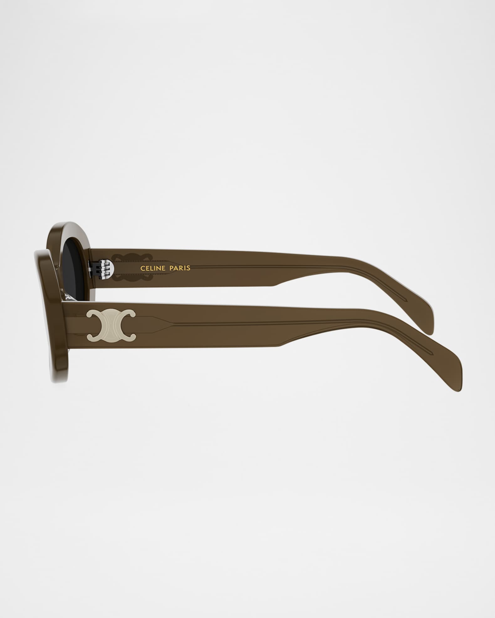 Celine Triomphe 52mm Oval Sunglasses | Neiman Marcus