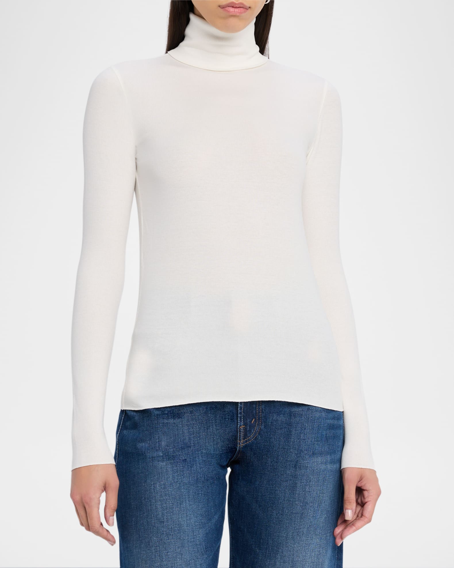 Polo Ralph Lauren Stretch Ribbed Turtleneck | Neiman Marcus