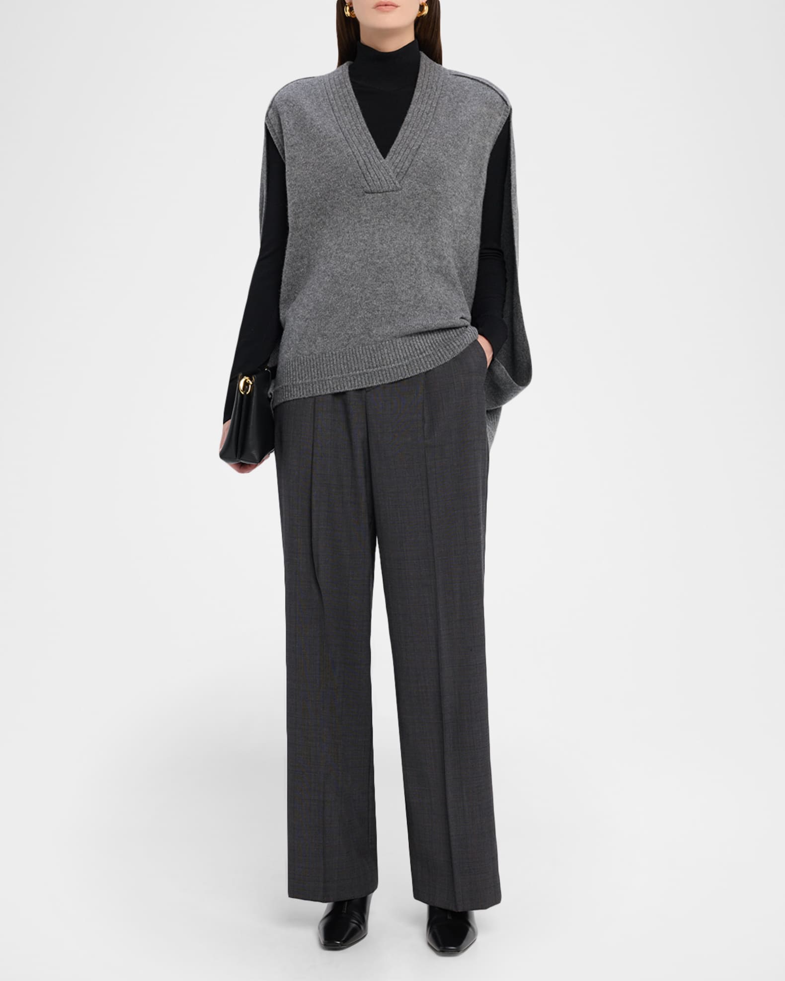 MARIA MCMANUS Wool and Cashmere Cocoon Cape | Neiman Marcus