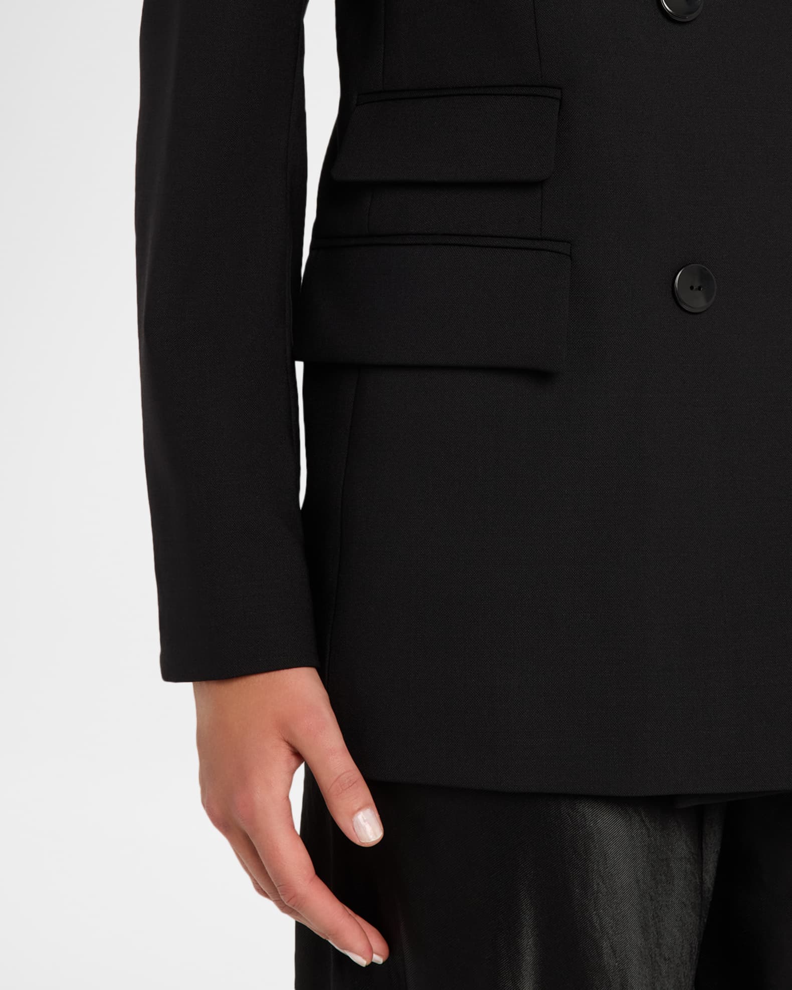 MARIA MCMANUS Double-Breasted Cloak Blazer | Neiman Marcus