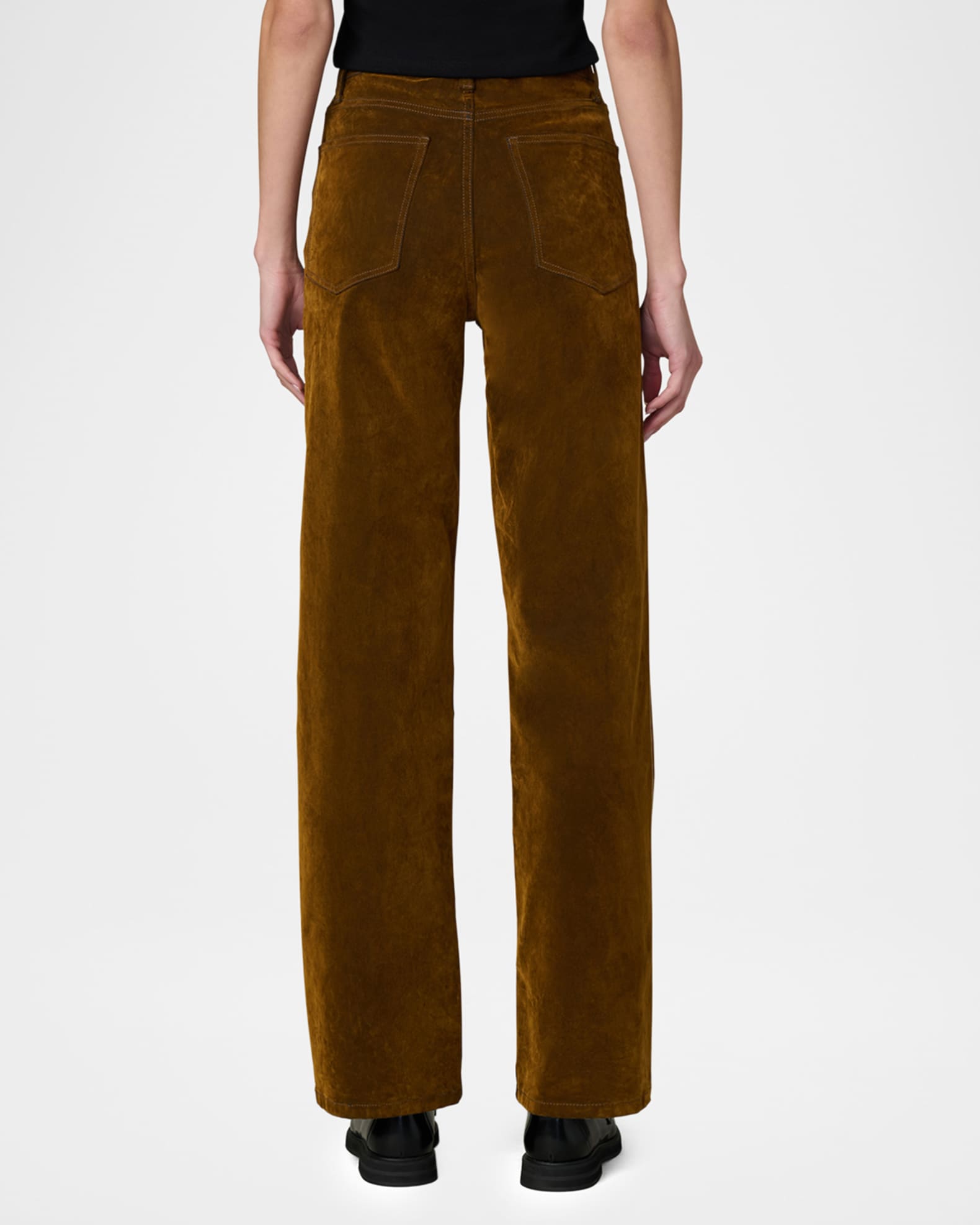The Margot Velvet Straight-Leg Jeans | Neiman Marcus