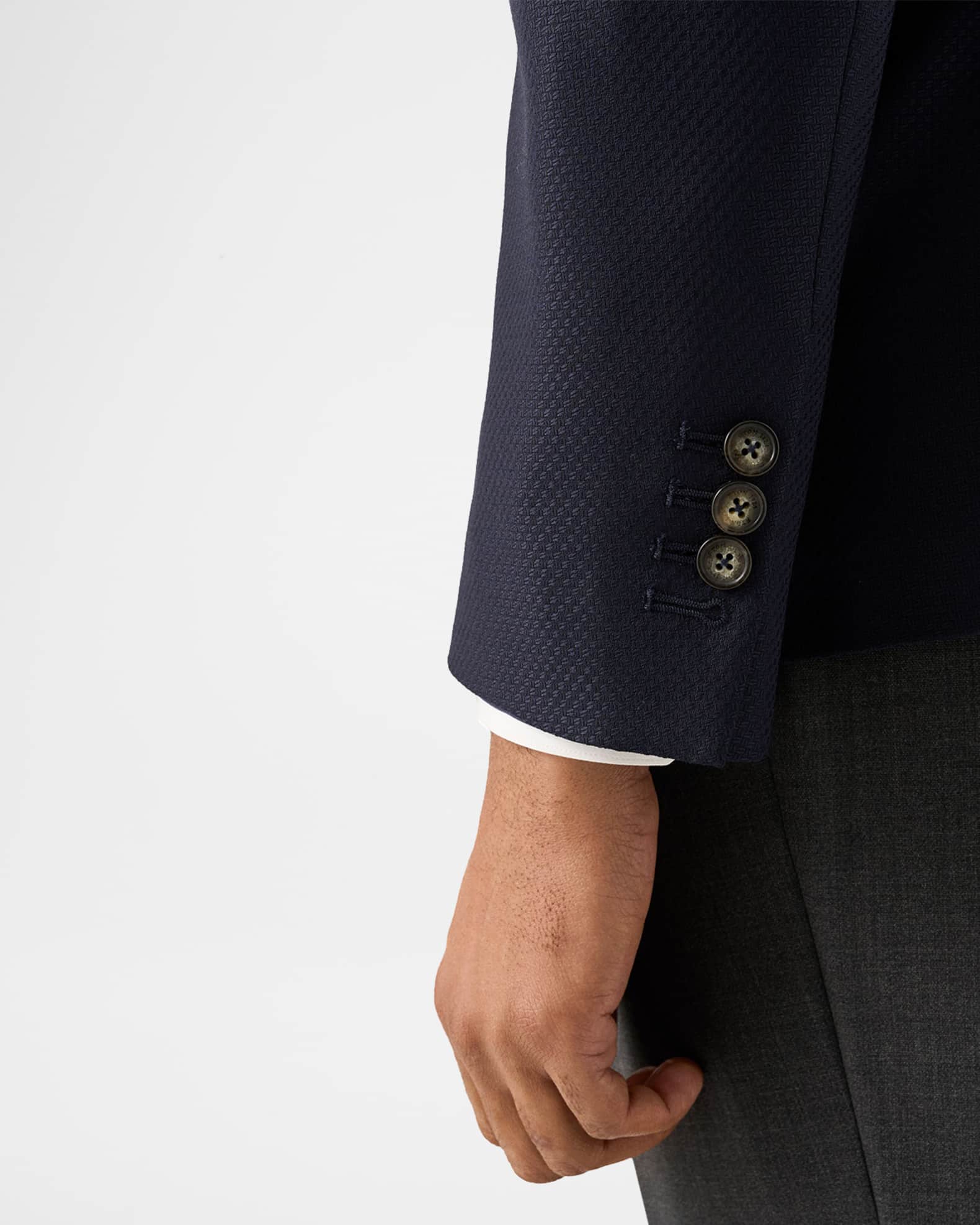 Eton Men's Wool Knit Deconstructed Blazer Jacket | Neiman Marcus