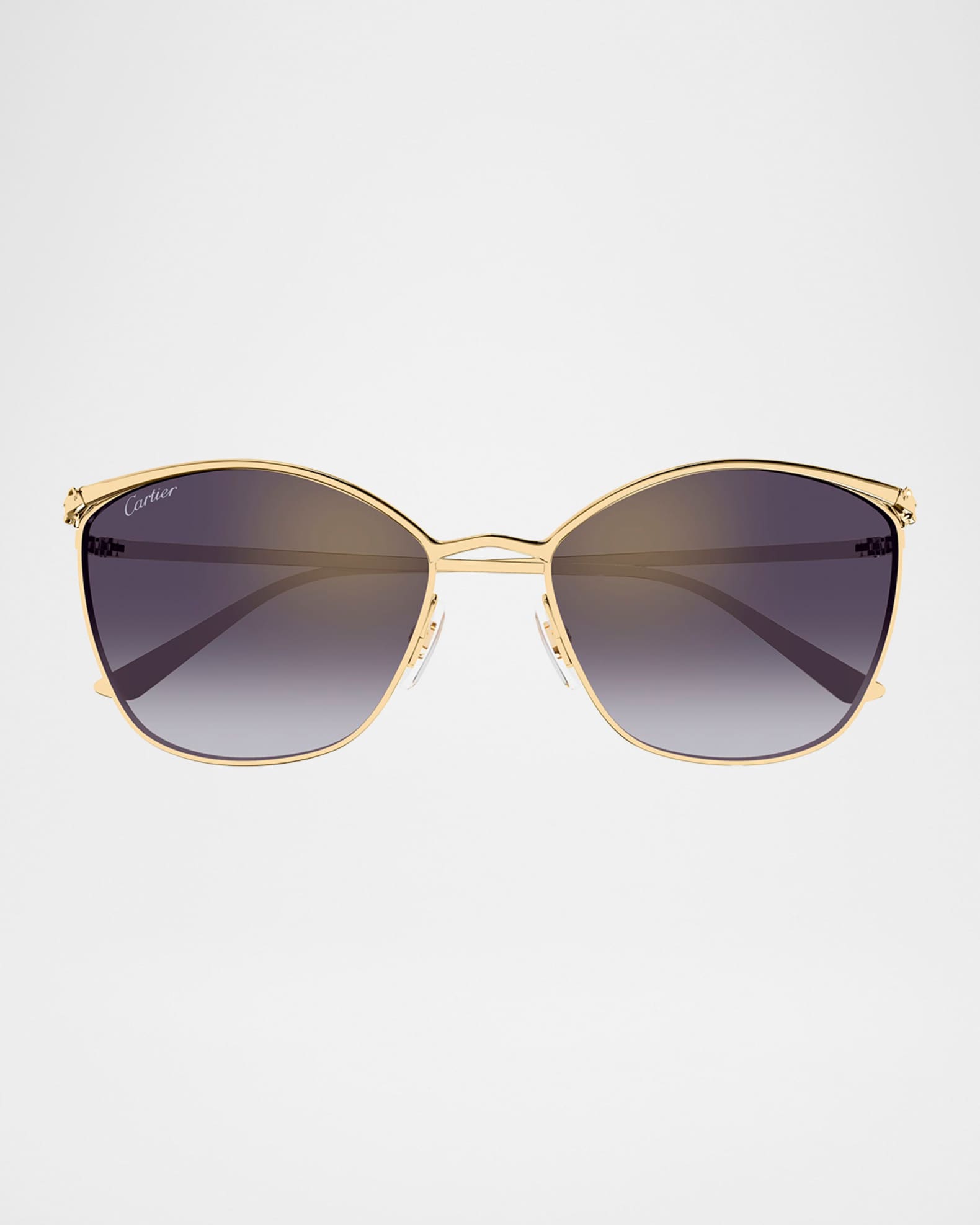 Cartier Panthère Cat-Eye Metal Sunglasses | Neiman Marcus