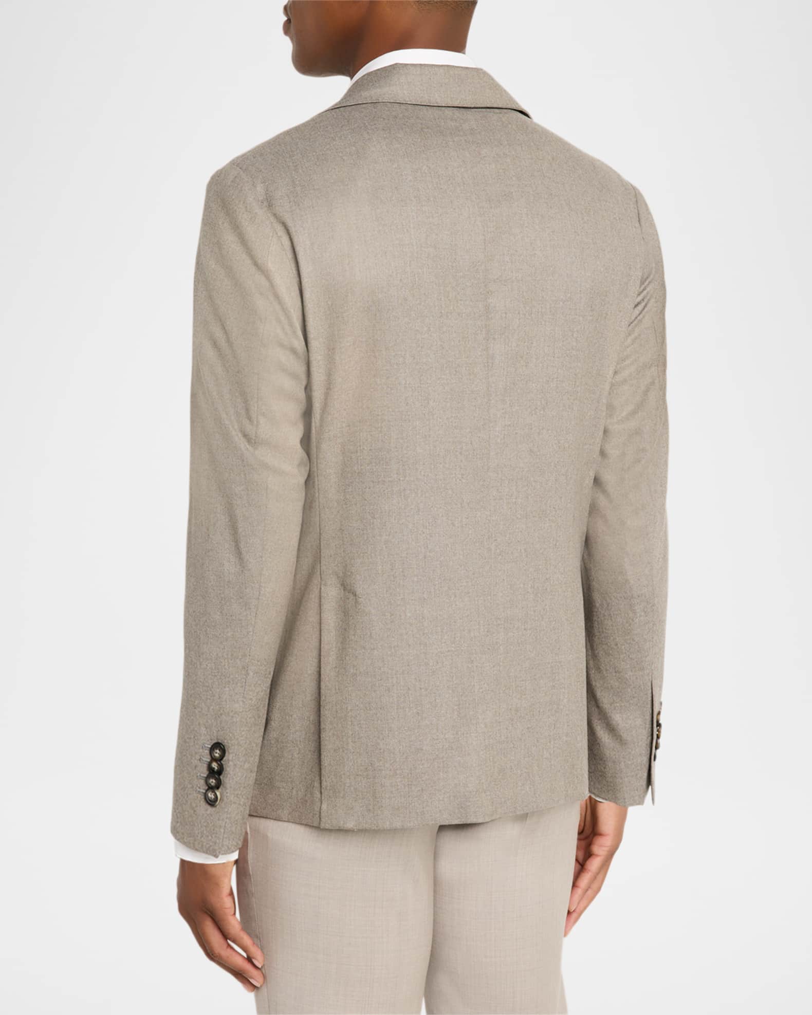 Eton Men's Wool Flannel Deconstructed Blazer Jacket | Neiman Marcus