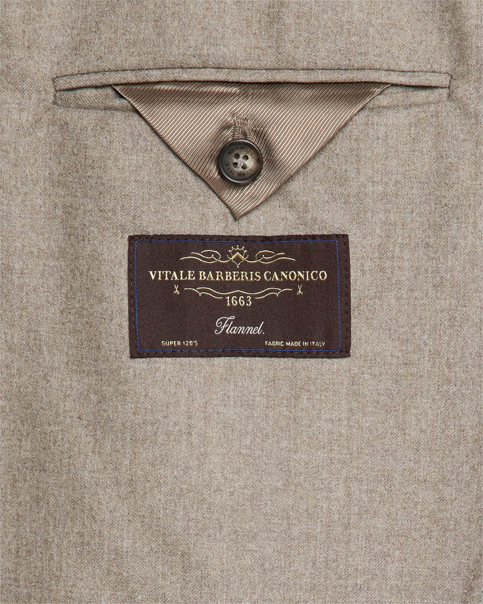 Eton Men's Wool Flannel Deconstructed Blazer Jacket | Neiman Marcus