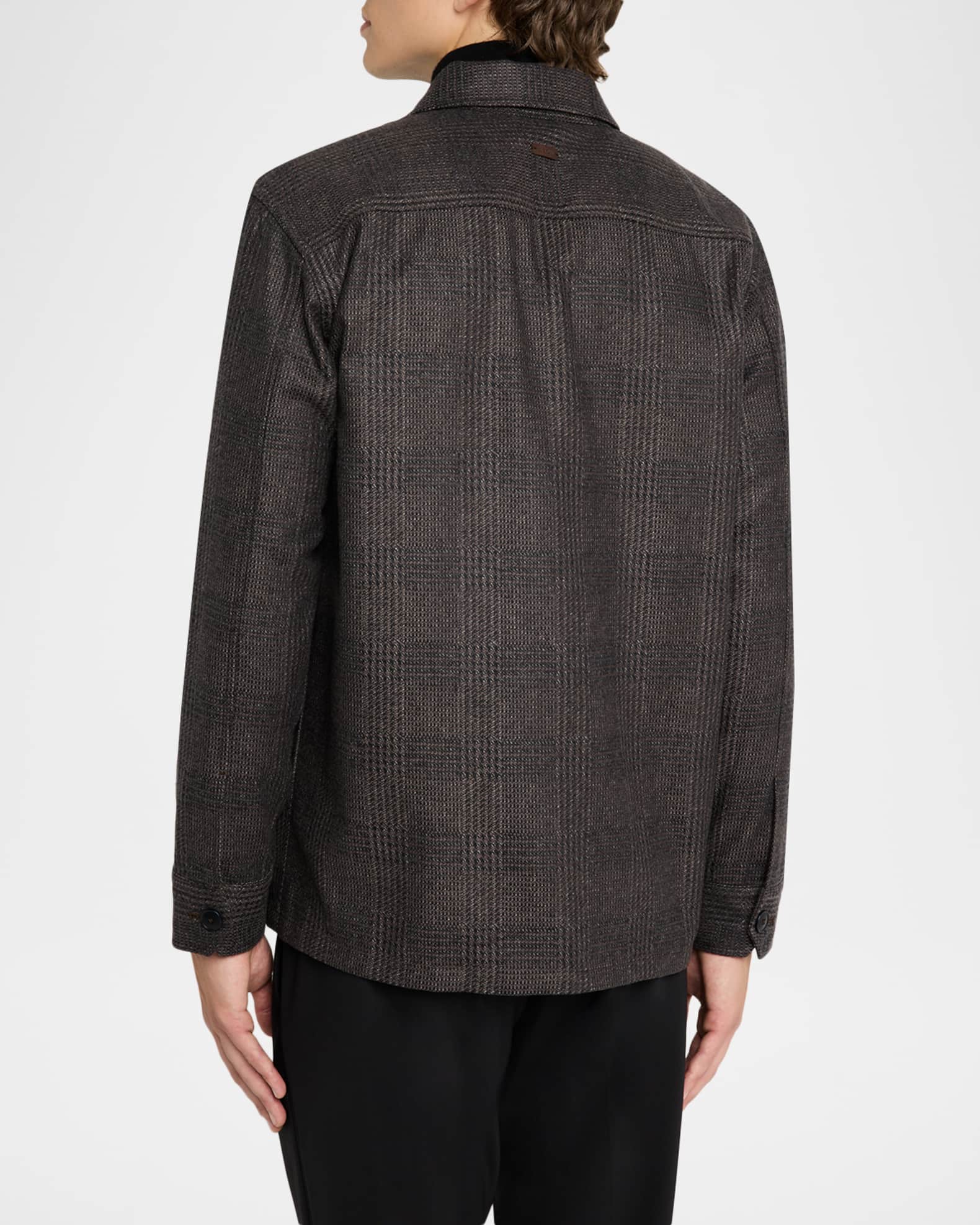 Eton Men's Check Wool-Cashmere Chore Jacket | Neiman Marcus