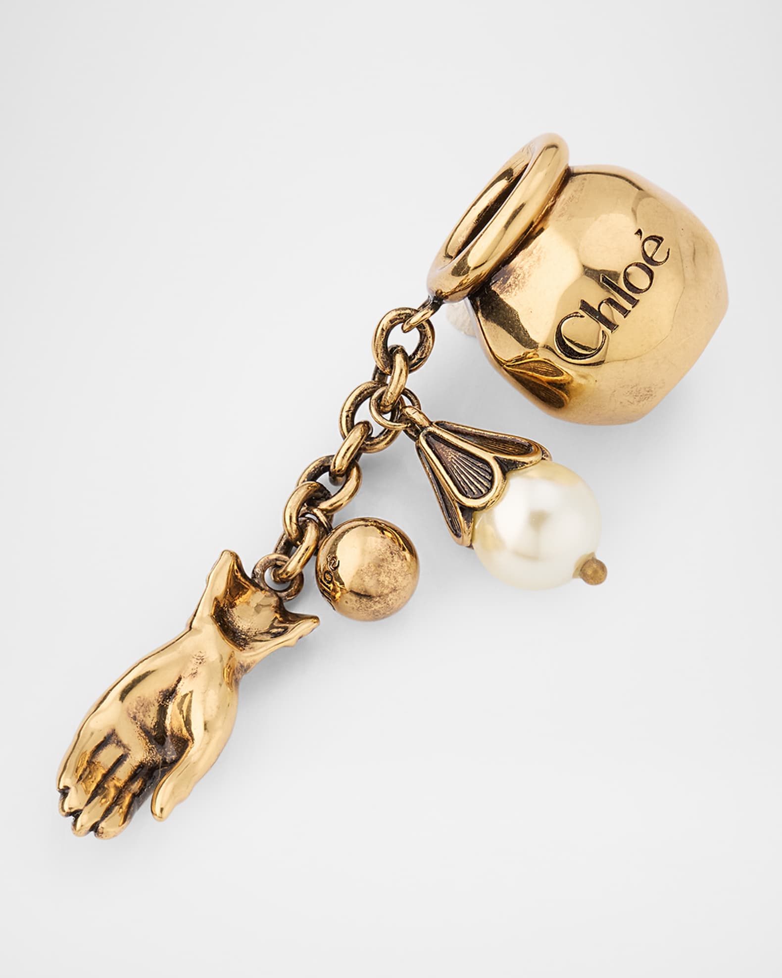 See by Chloe Sphere Hand and Pearly Dice Charm | Neiman Marcus
