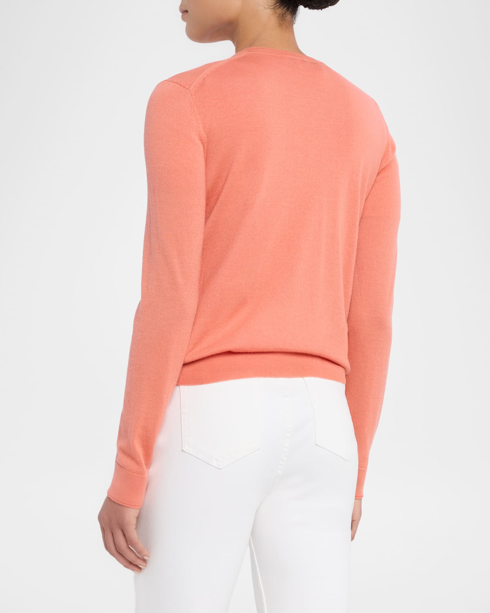 Lafayette 148 New York Button-Down Crewneck Cashmere Cardigan | Neiman ...