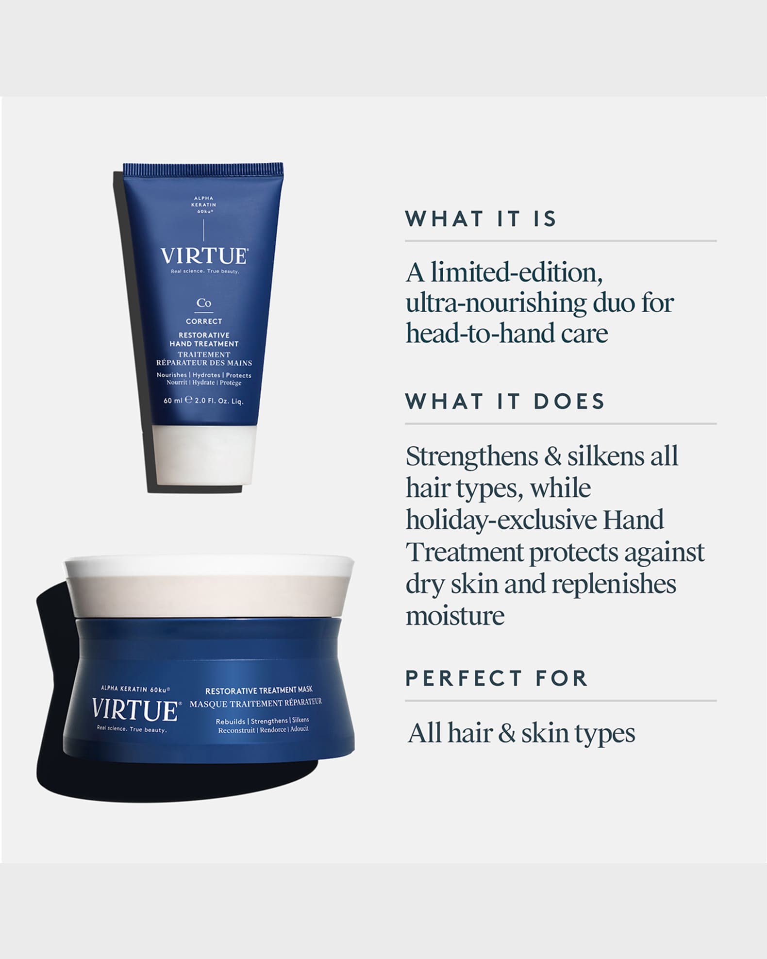 Virtue Restorative Treatment 2-Piece Collection | Neiman Marcus
