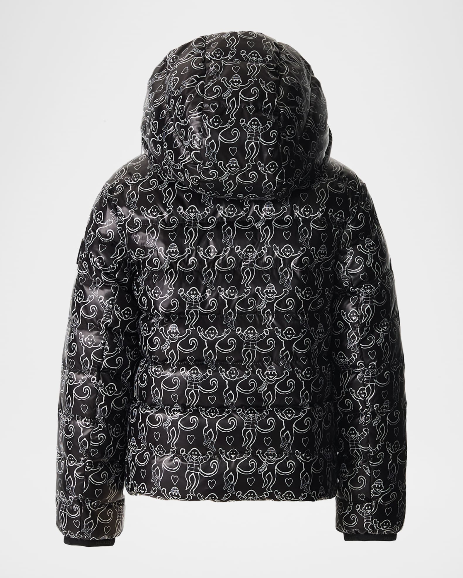 Mackage x Roller Rabbit Girl's Reversible Hooded Down Jacket, Size 8-14 ...