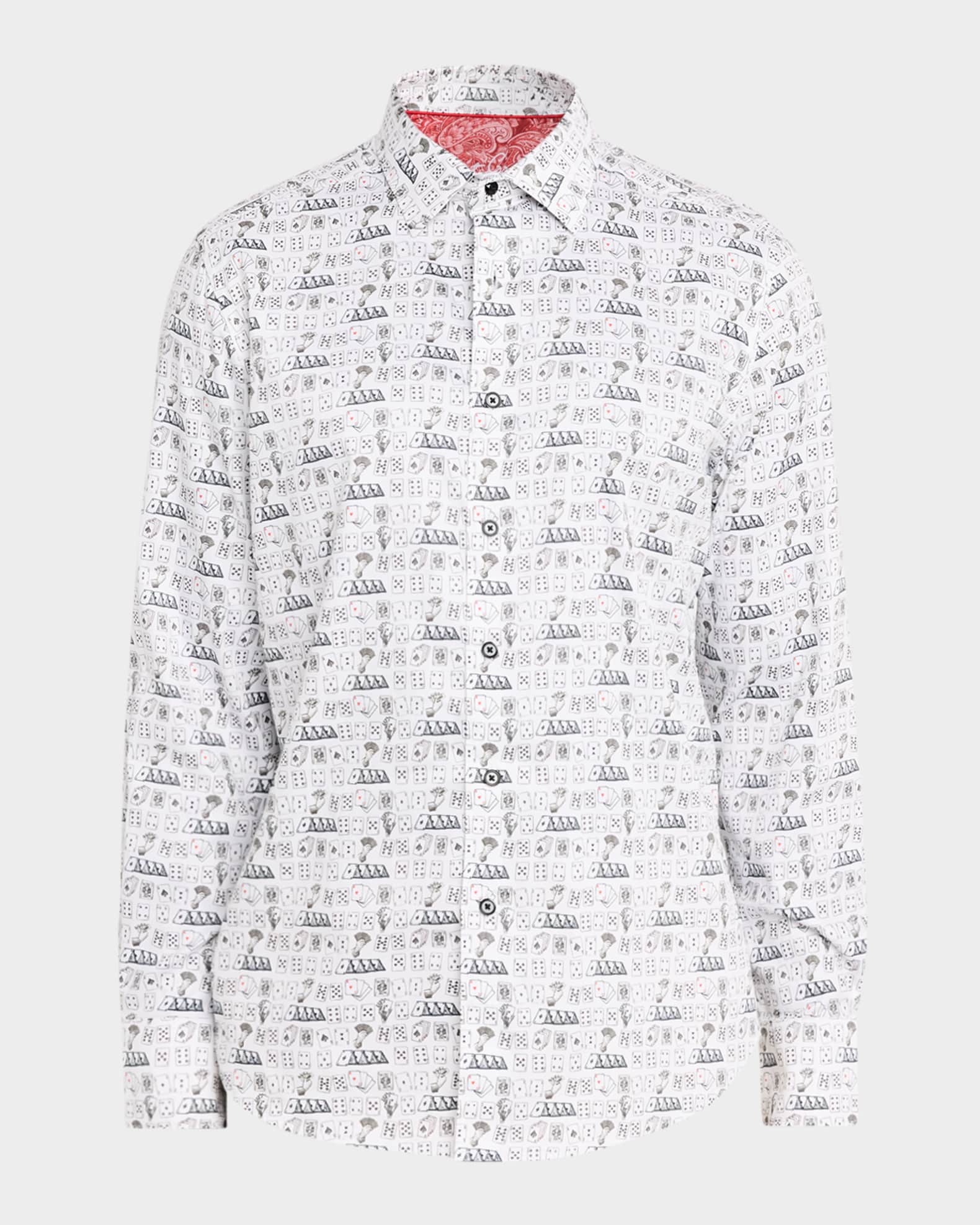 Robert Graham Men's 52 Pick Up Playing Card Cotton-Stretch Sport Shirt ...