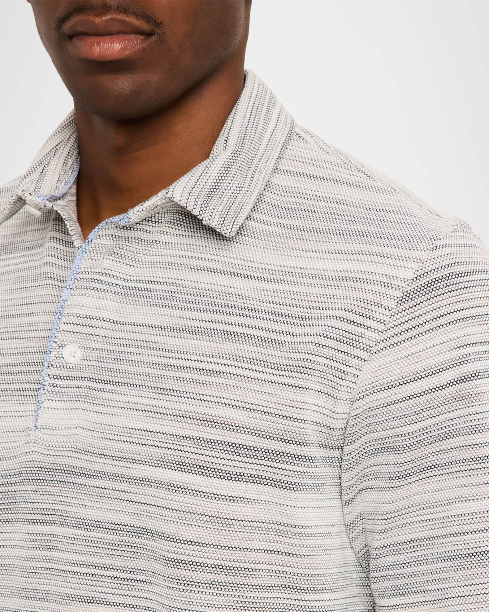 Robert Graham Men's Bogner Contrast-Placket Polo Shirt | Neiman Marcus