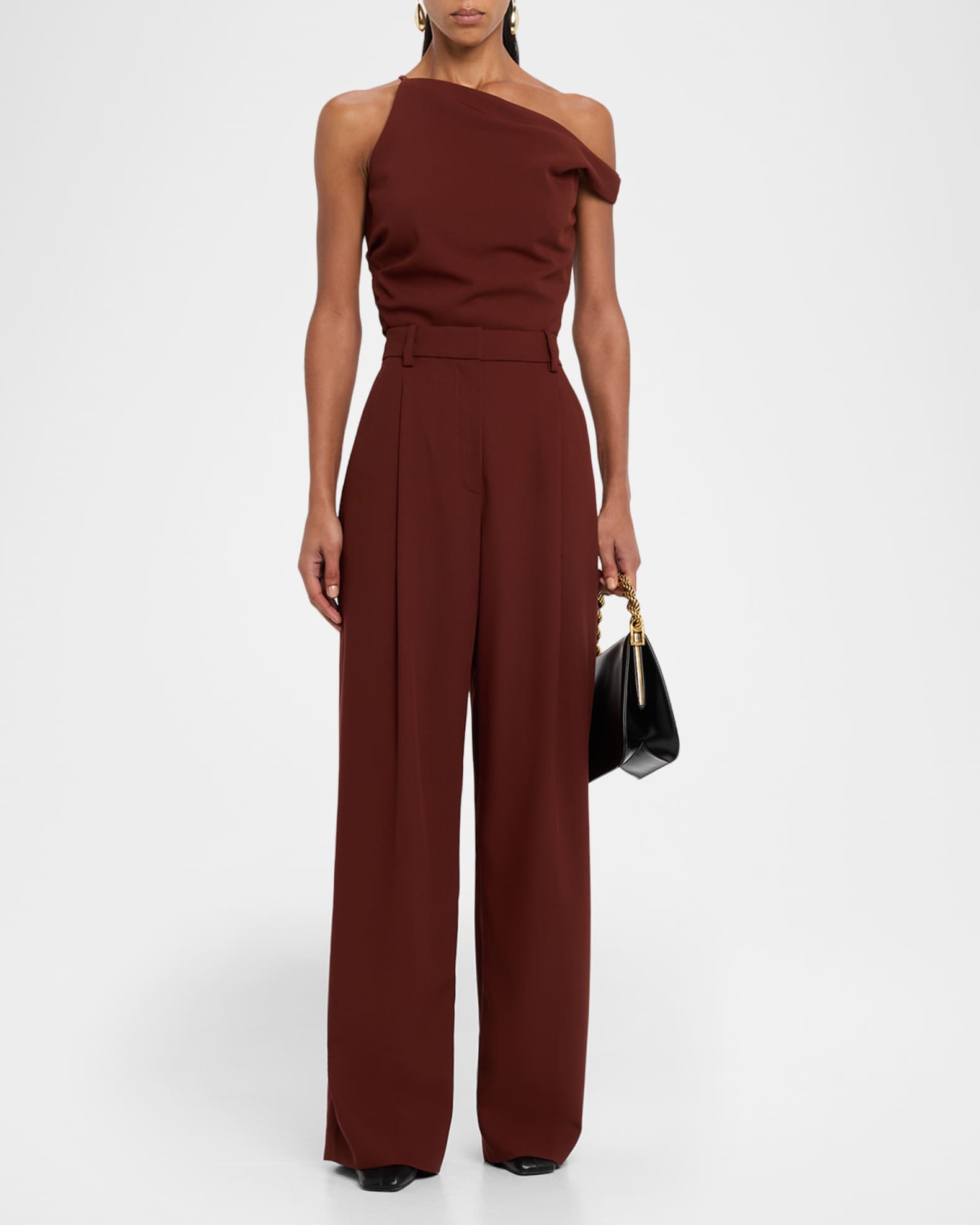 A.L.C. Leia Draped Asymmetric Top | Neiman Marcus