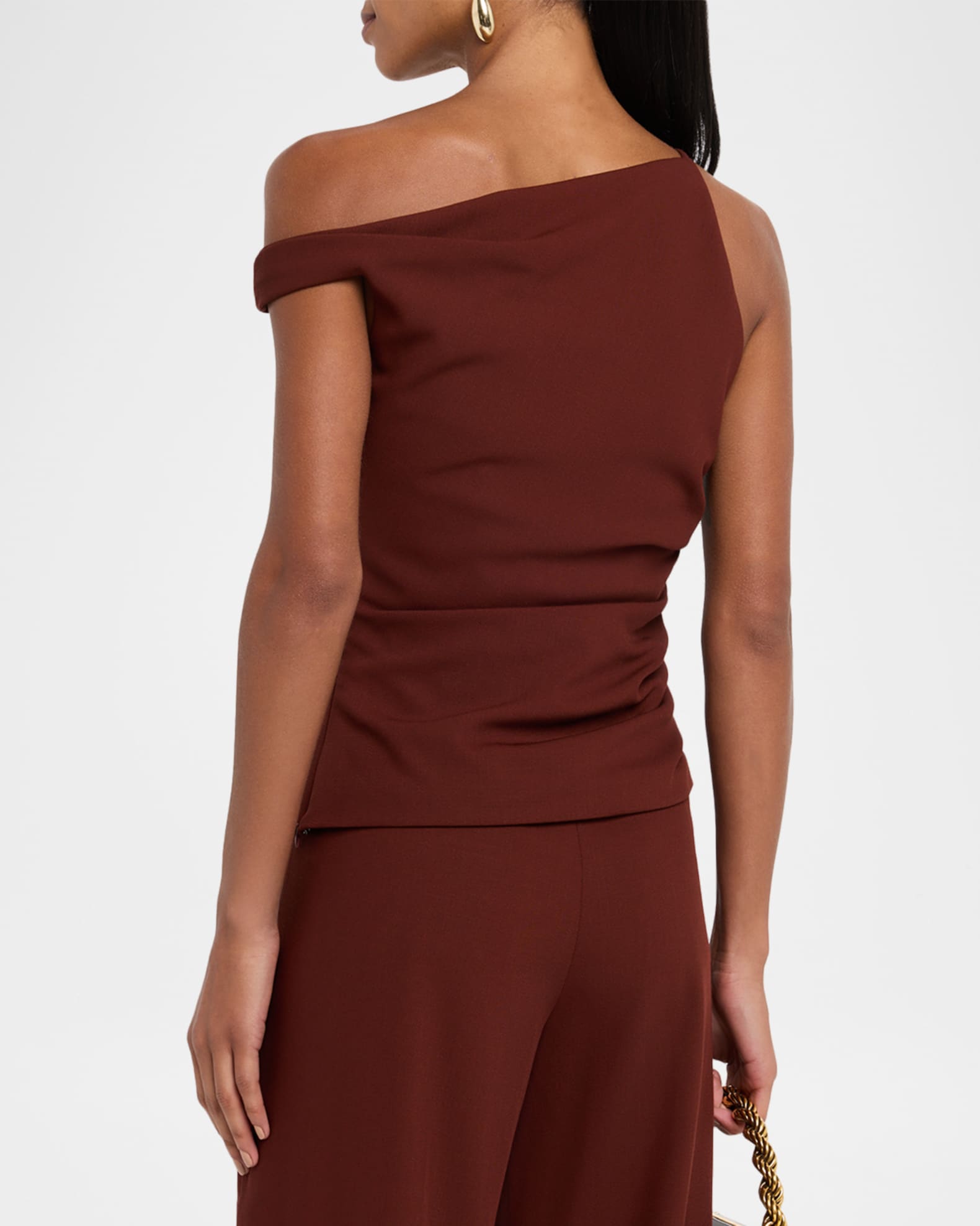 A.L.C. Leia Draped Asymmetric Top | Neiman Marcus