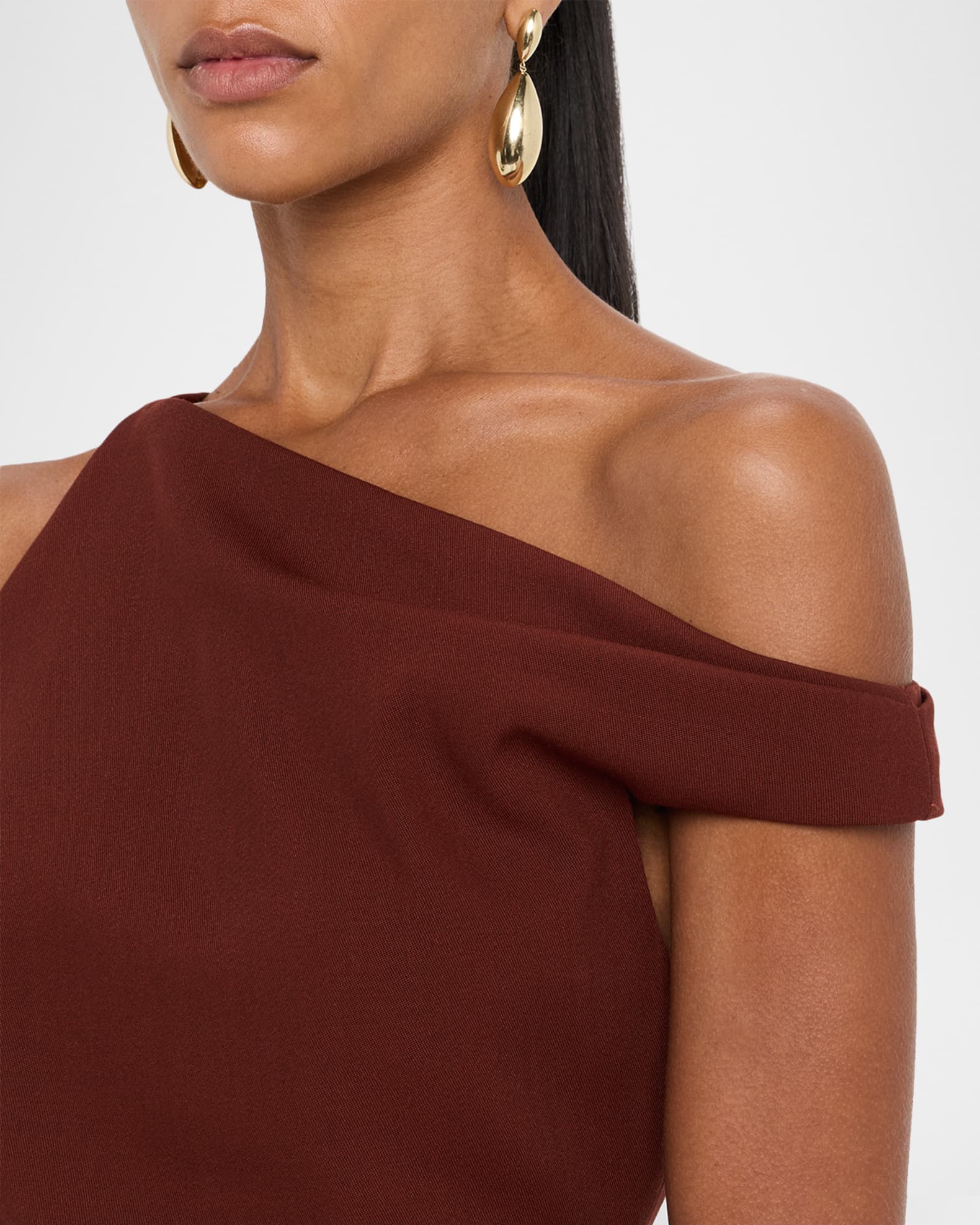 A.L.C. Leia Draped Asymmetric Top | Neiman Marcus