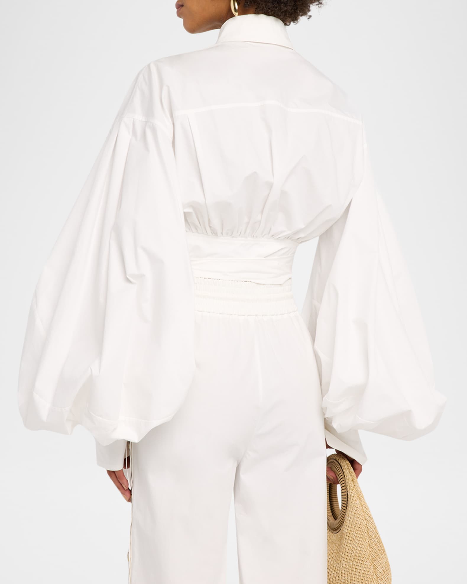 Zimmermann Rebellion Poplin Wrap Blouse | Neiman Marcus