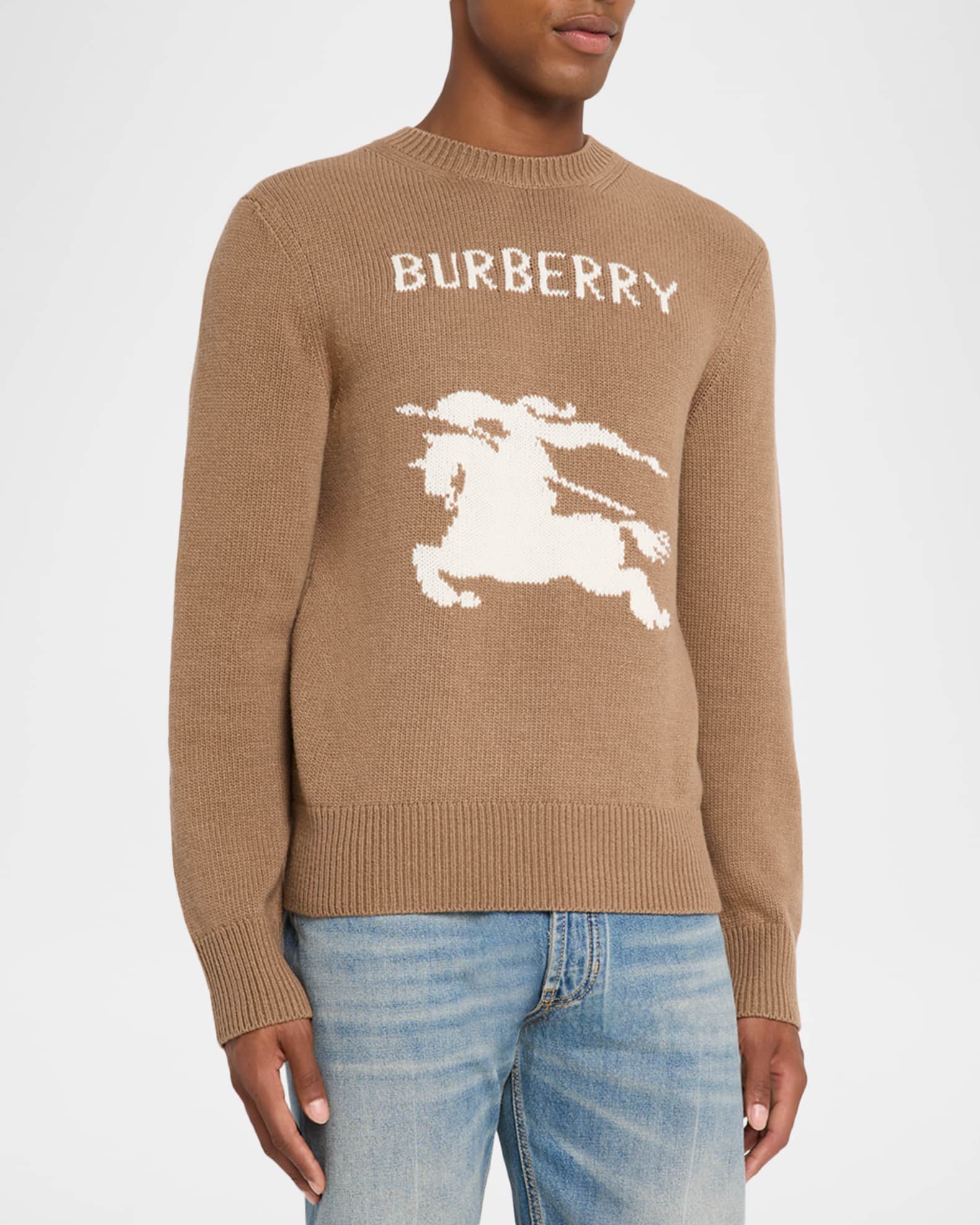Burberry Men's EKD Knit Wool and Cashmere Crewneck Sweater | Neiman Marcus
