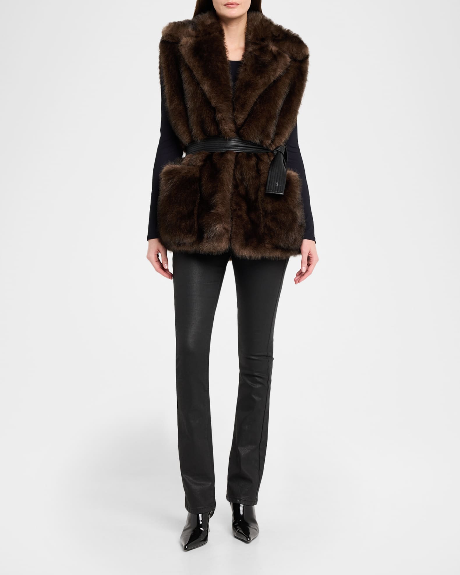 A.L.C. Devon Faux Fur Vest | Neiman Marcus