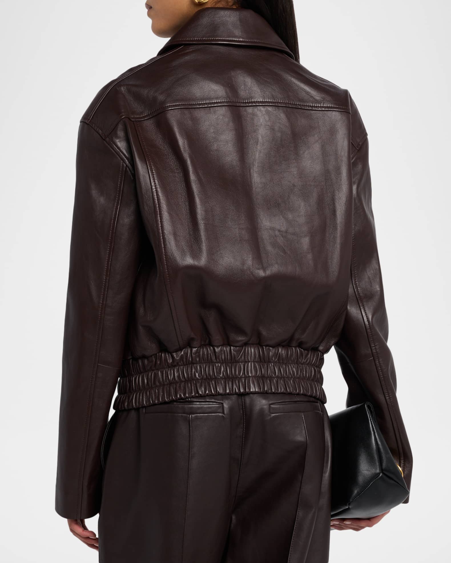A.L.C. Otto Leather Bomber Jacket | Neiman Marcus