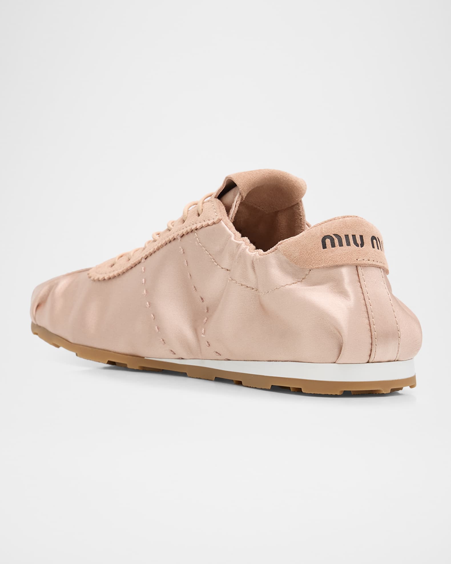 Miu Miu Satin Retro Runner Sneakers | Neiman Marcus