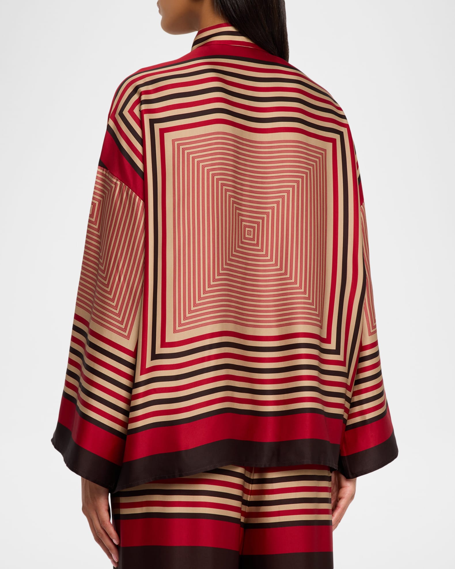 Faithfull the Brand Cora Geometric Striped Shirt | Neiman Marcus