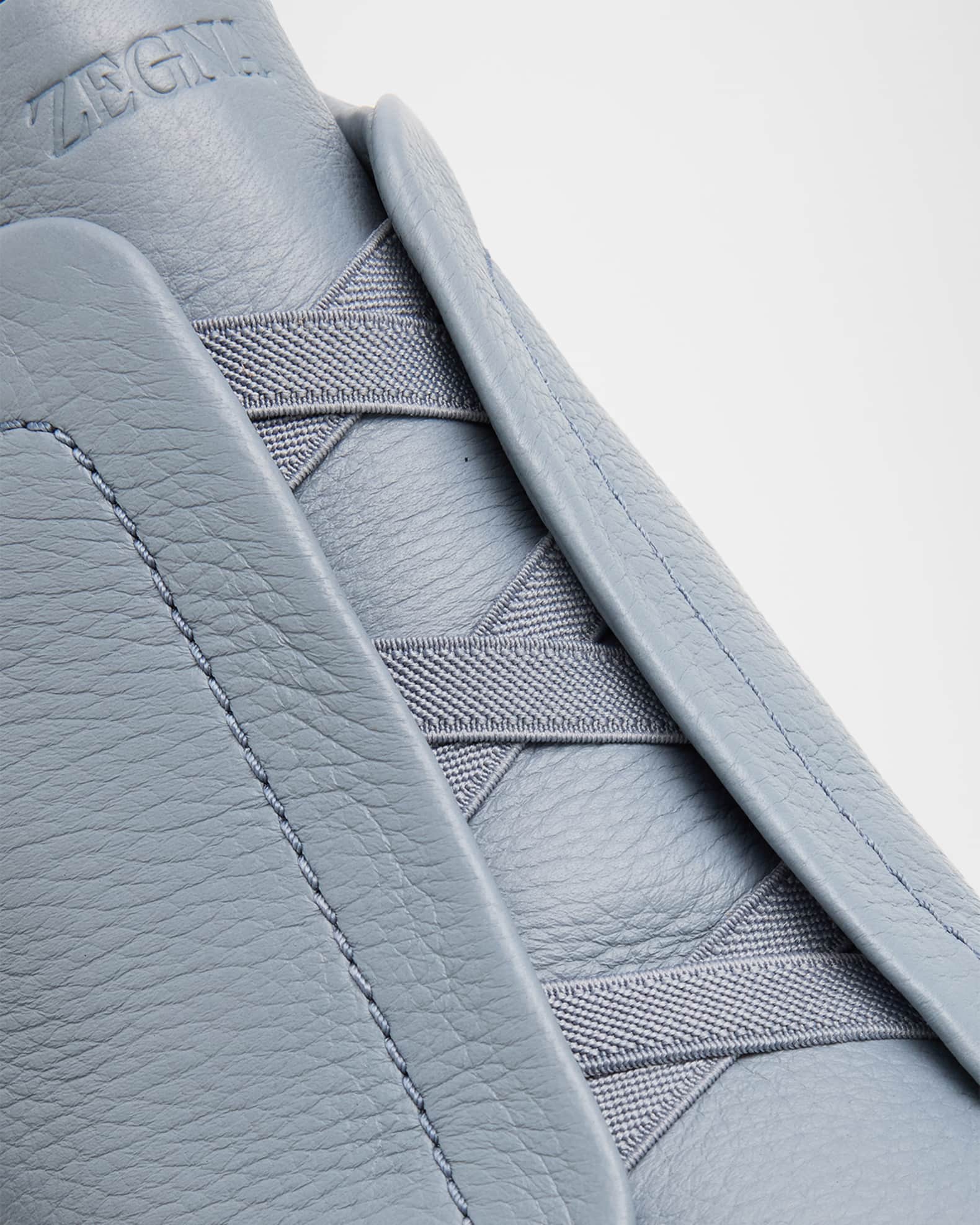 ZEGNA Men's Deerskin Triple Stitch Sneakers | Neiman Marcus
