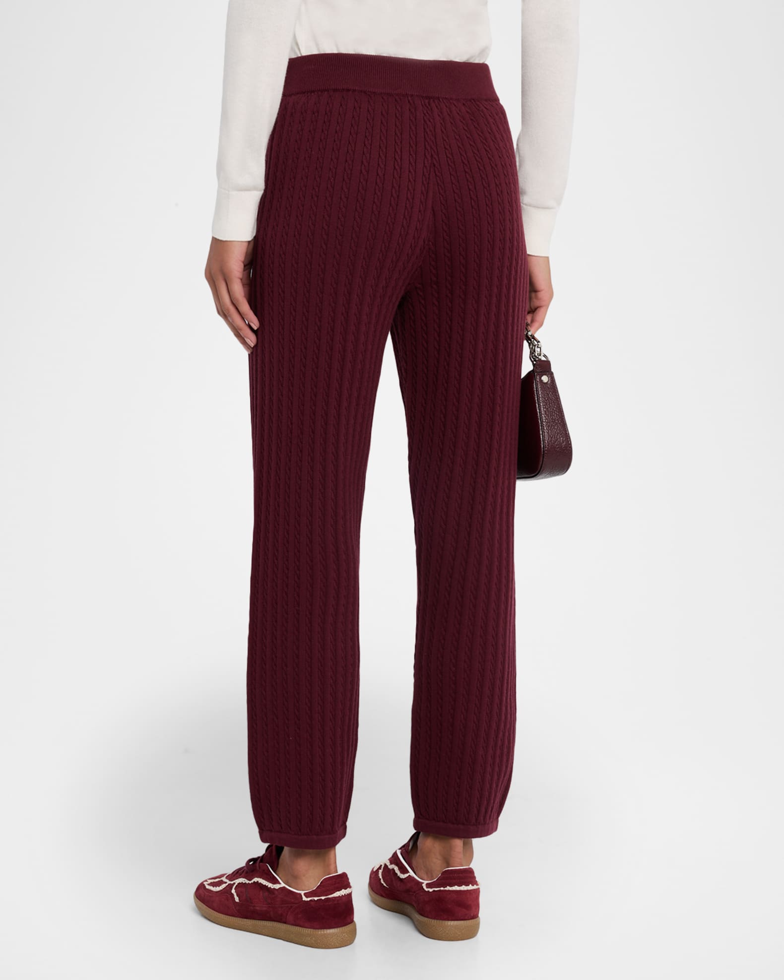 SIMKHAI Tillie Cashmere-Cotton Travel Pants | Neiman Marcus