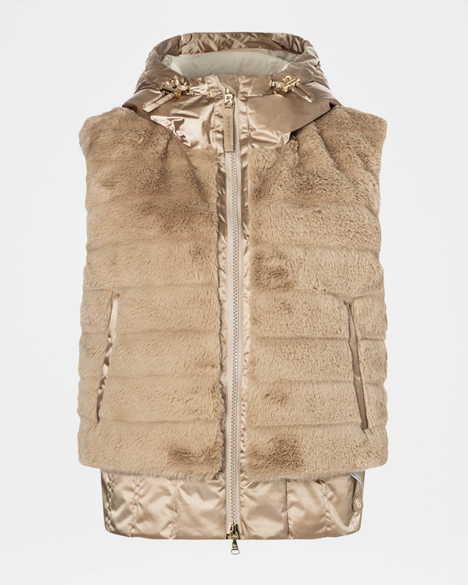 Bogner Yumi Faux Fur Down Vest | Neiman Marcus